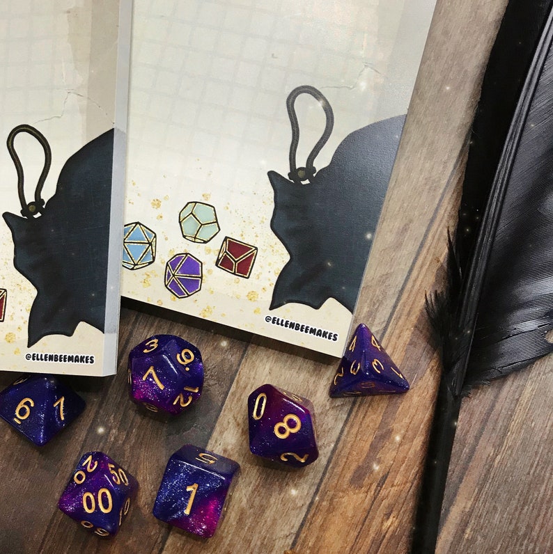 Dice Pouch Fantasy DND A6 50 Sheet Notepad Original Artwork - Etsy