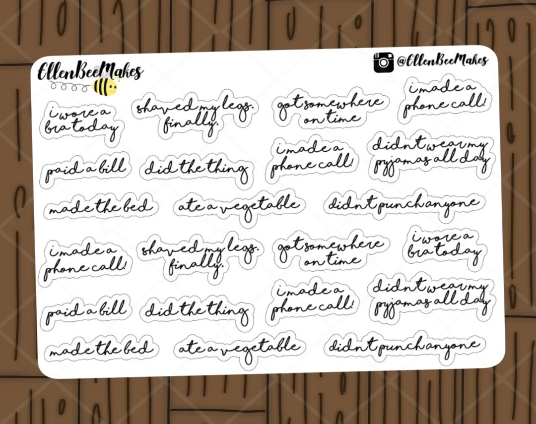 Adulting Sticker Sheet for Planners, Journaling, Scrapbooking - Etsy