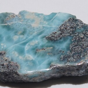 Larimar Slab, Original and Genuine Dominican Solid Marbled Free Shape ...