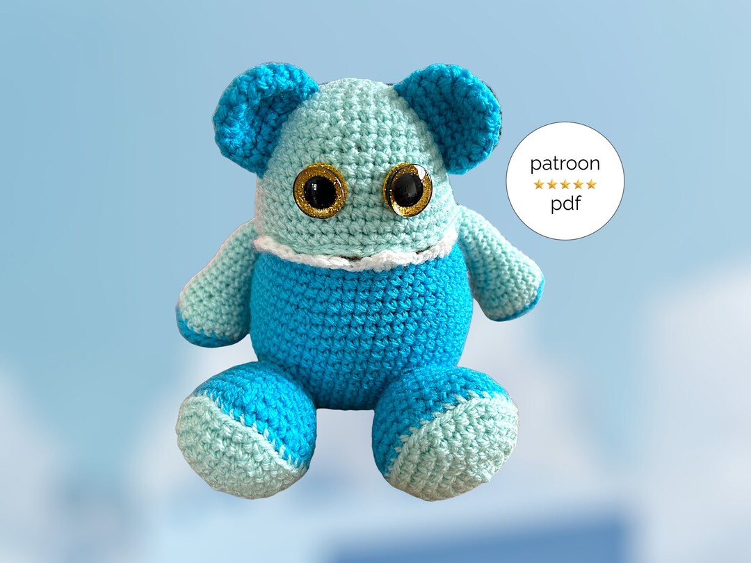 Crochet Pattern Worry Friend / Tutorial / Crochet Pattern for a Cuddly ...