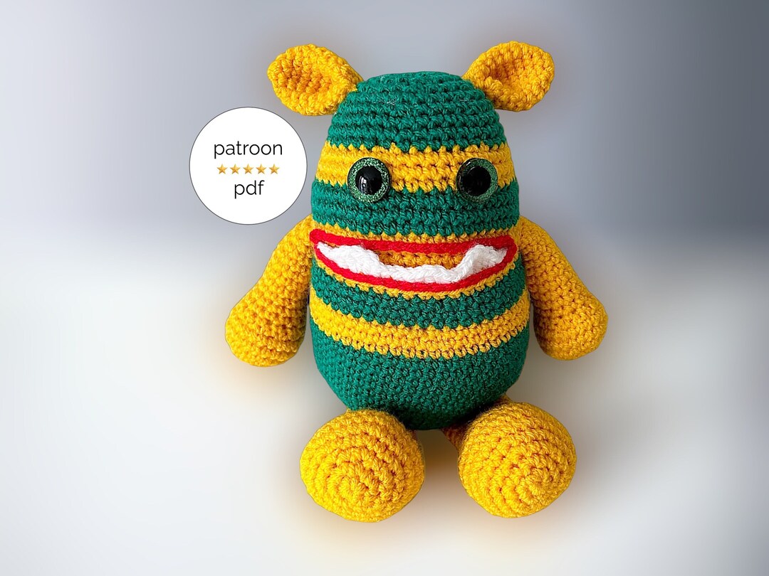 Crochet Pattern Worry Friend / Tutorial / Crochet Pattern for a Cuddly ...
