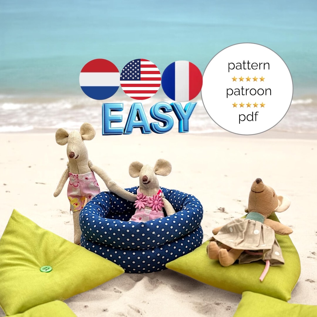 Maileg: Swimming Pool With Armchairs for the Mice | Pdf Tutorial and ...