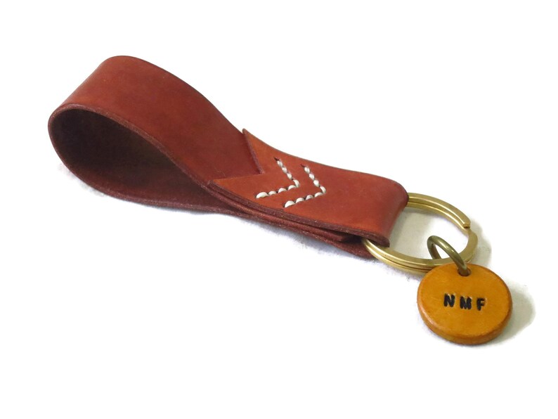 Keychain, Personalized Leather Key Chain, Key Fob, Name Tag Key Chain ...