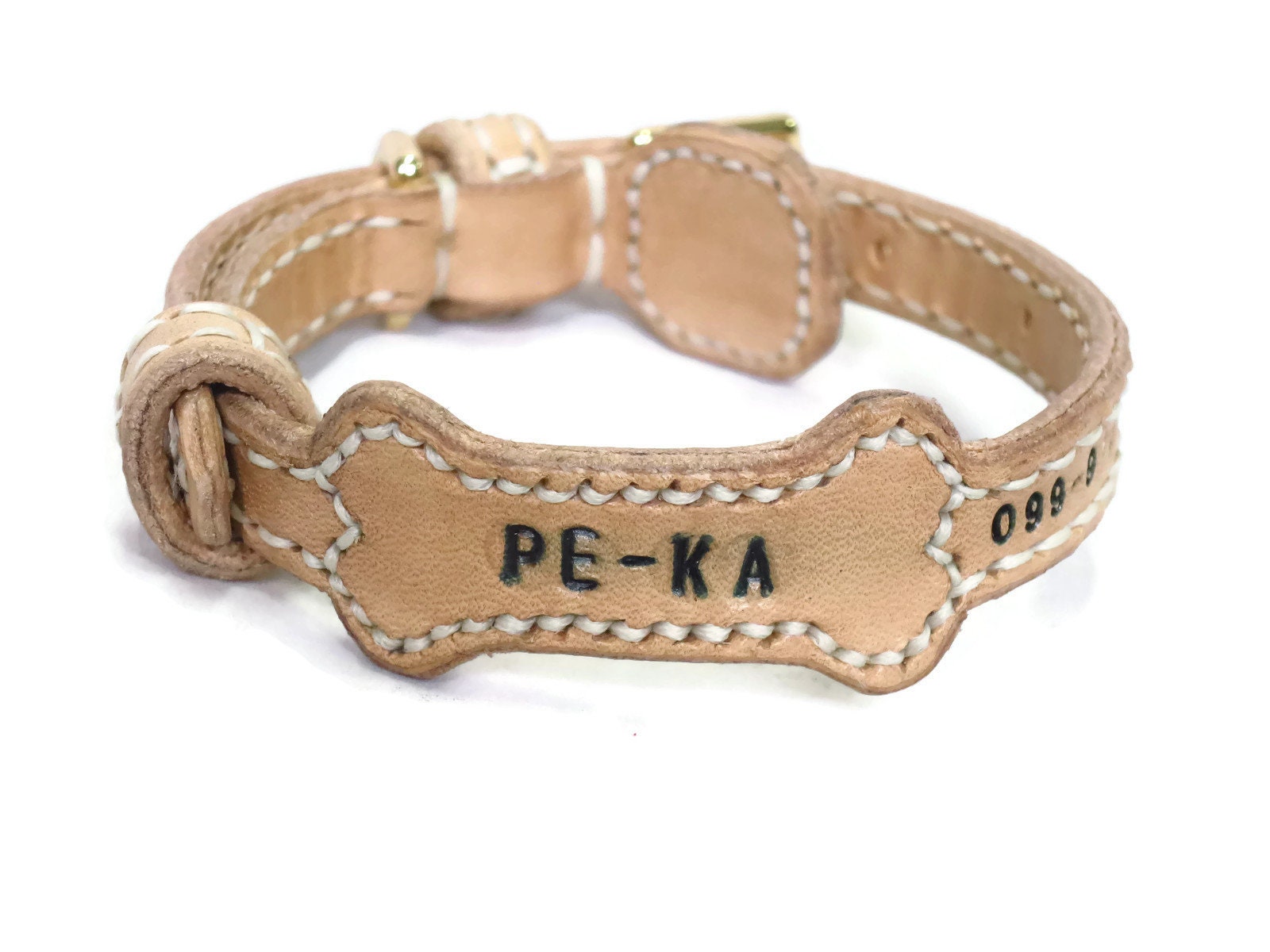 Personalized Dog Collar, Bone Shape Inserted Designed for Those Who Do ...