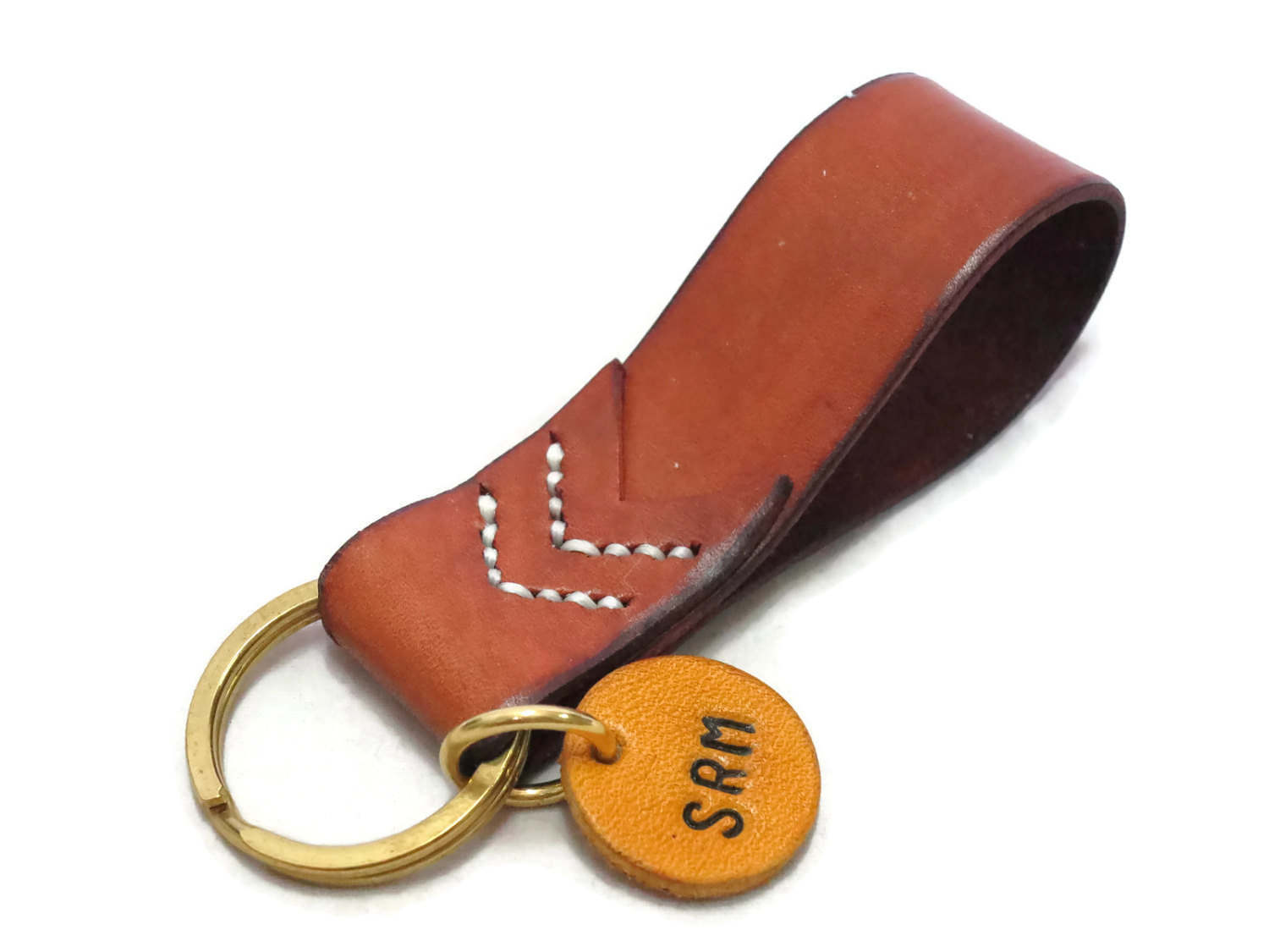 Keychain, Personalized Leather Key Chain, Key Fob, Name Tag Key Chain ...