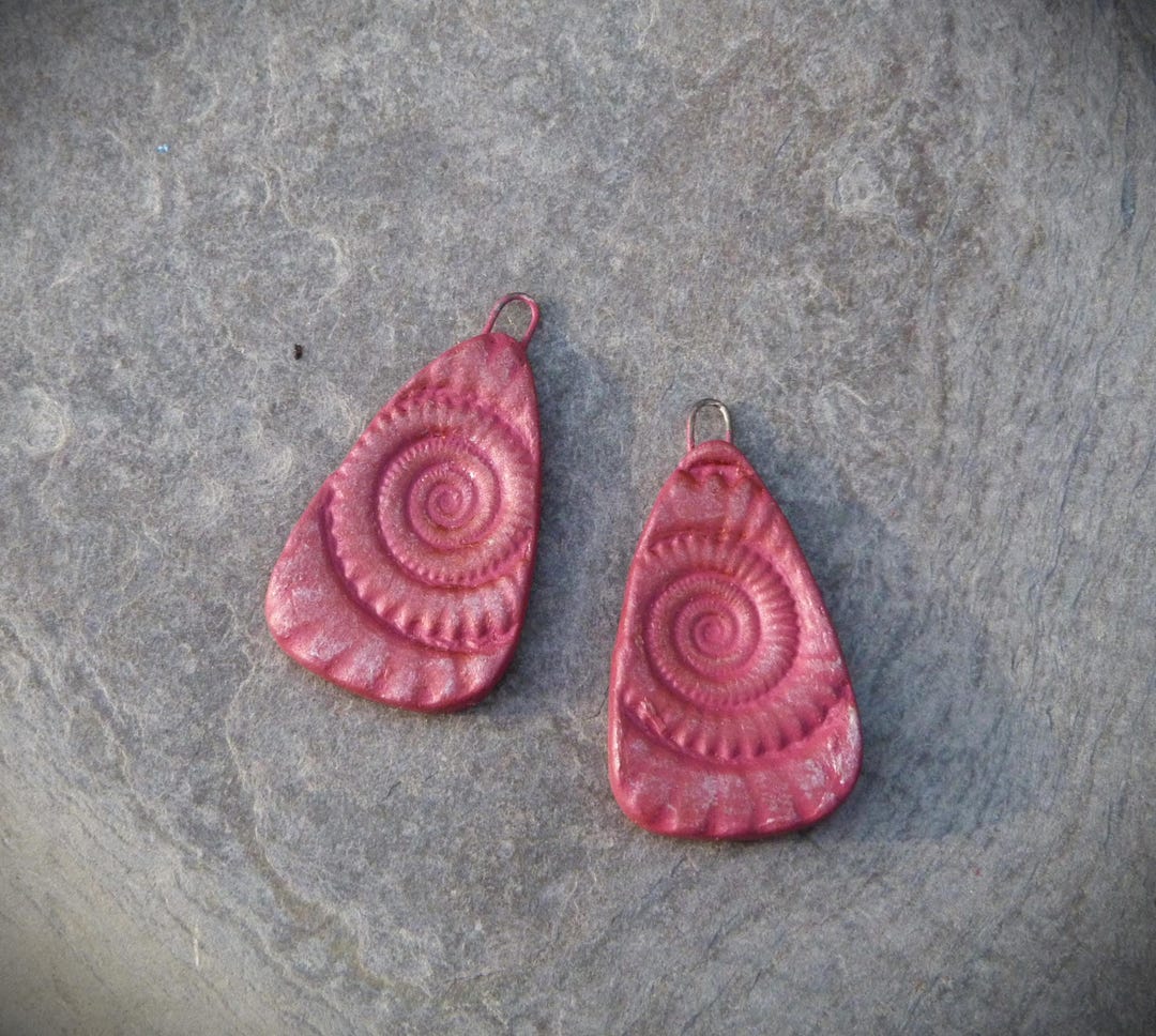 Handmade Porcelain Fossil Charms - Etsy