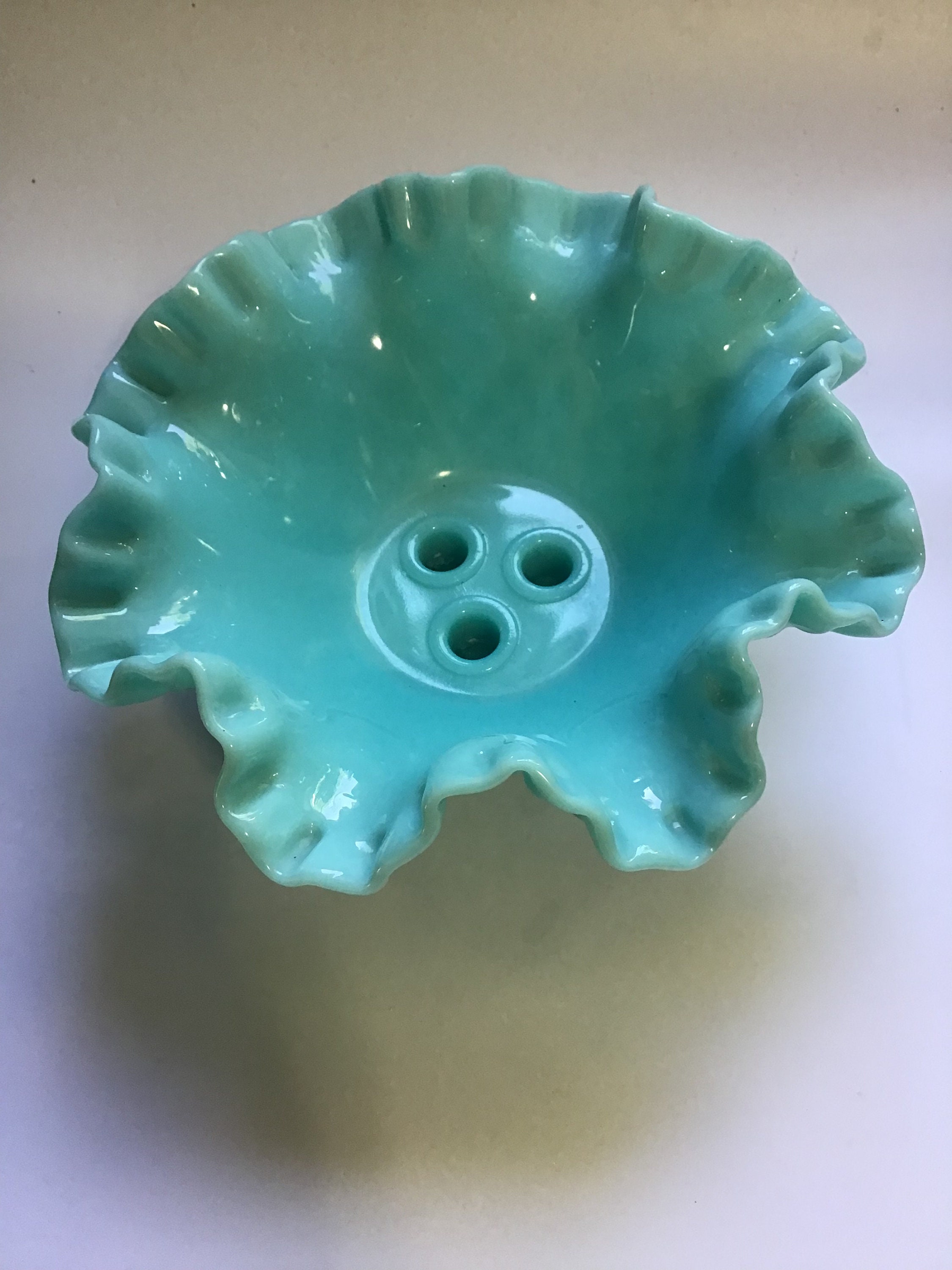 Fenton Blue Hobnail Epergne, 4 Piece Turquoise Milkglass Epergne - Etsy