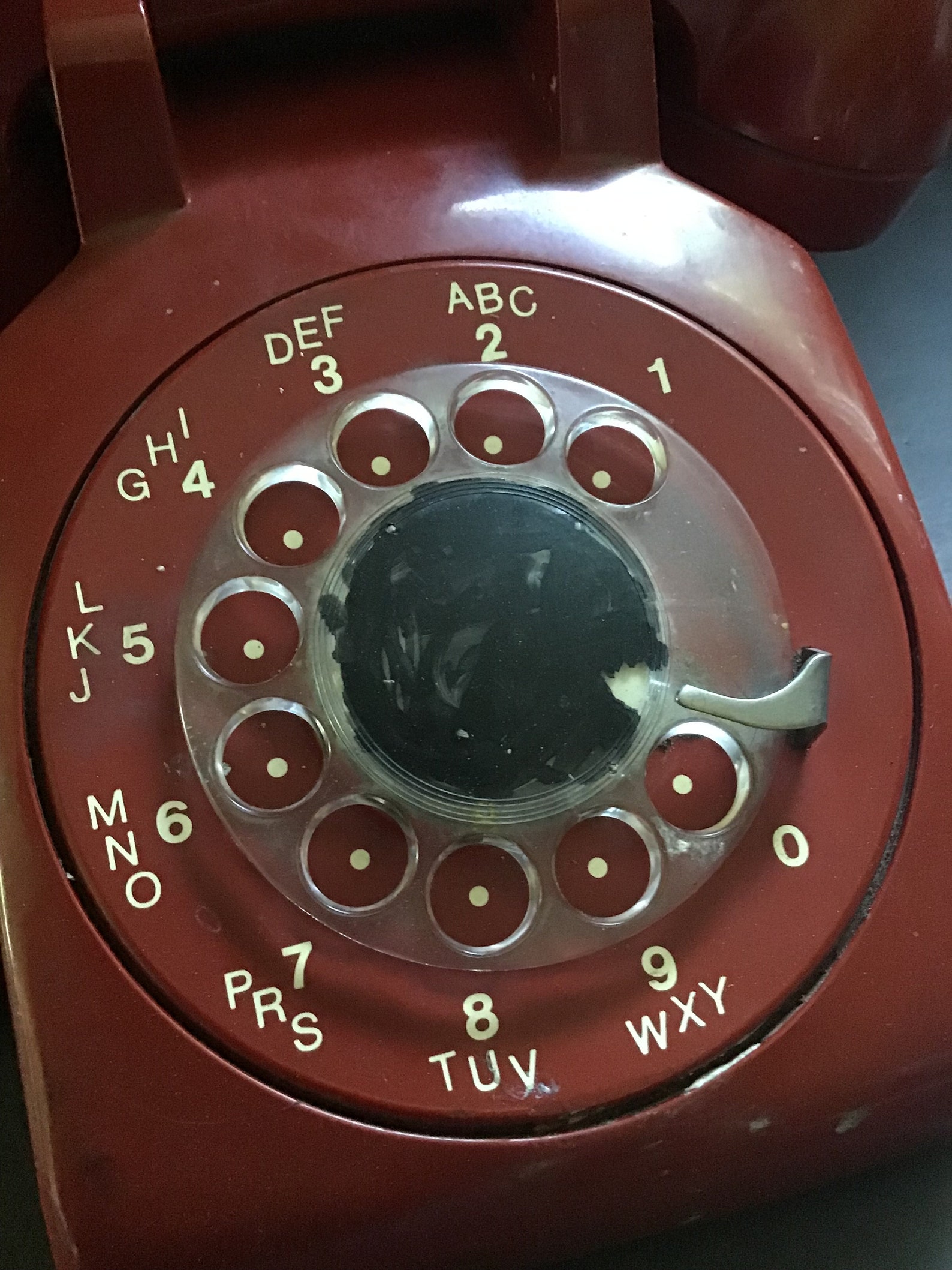 Red Rotary Phone, Vintage Retro Dial up Telephone, 1970s Working Phone ...