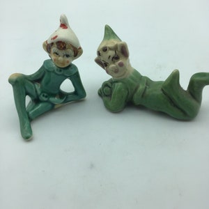 Elf/pixie Collection, Elf Sitting on Wishwell Planter,elf Salt and ...