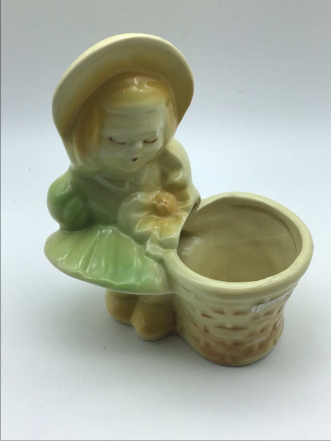 Vintage Shawnee Pottery,usa 534,bonnet Girl Planter,ceramic Planter - Etsy