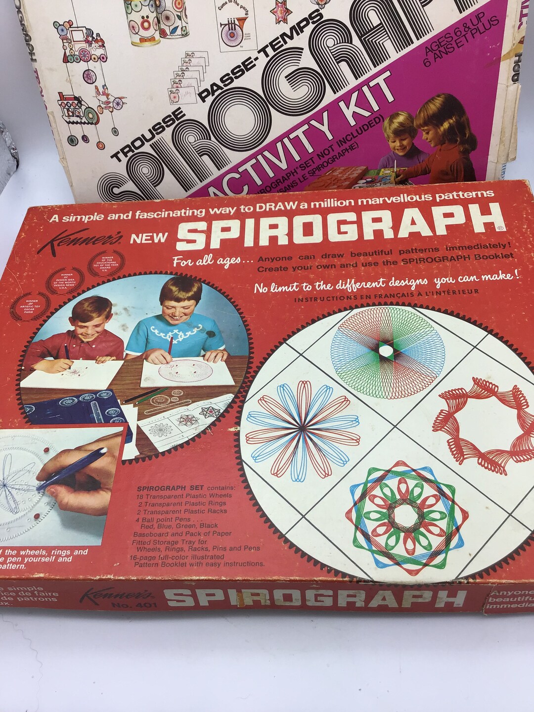 Vintage Spirograph by Kenners Kids Drawing Toy 1938 No. 401 - Etsy