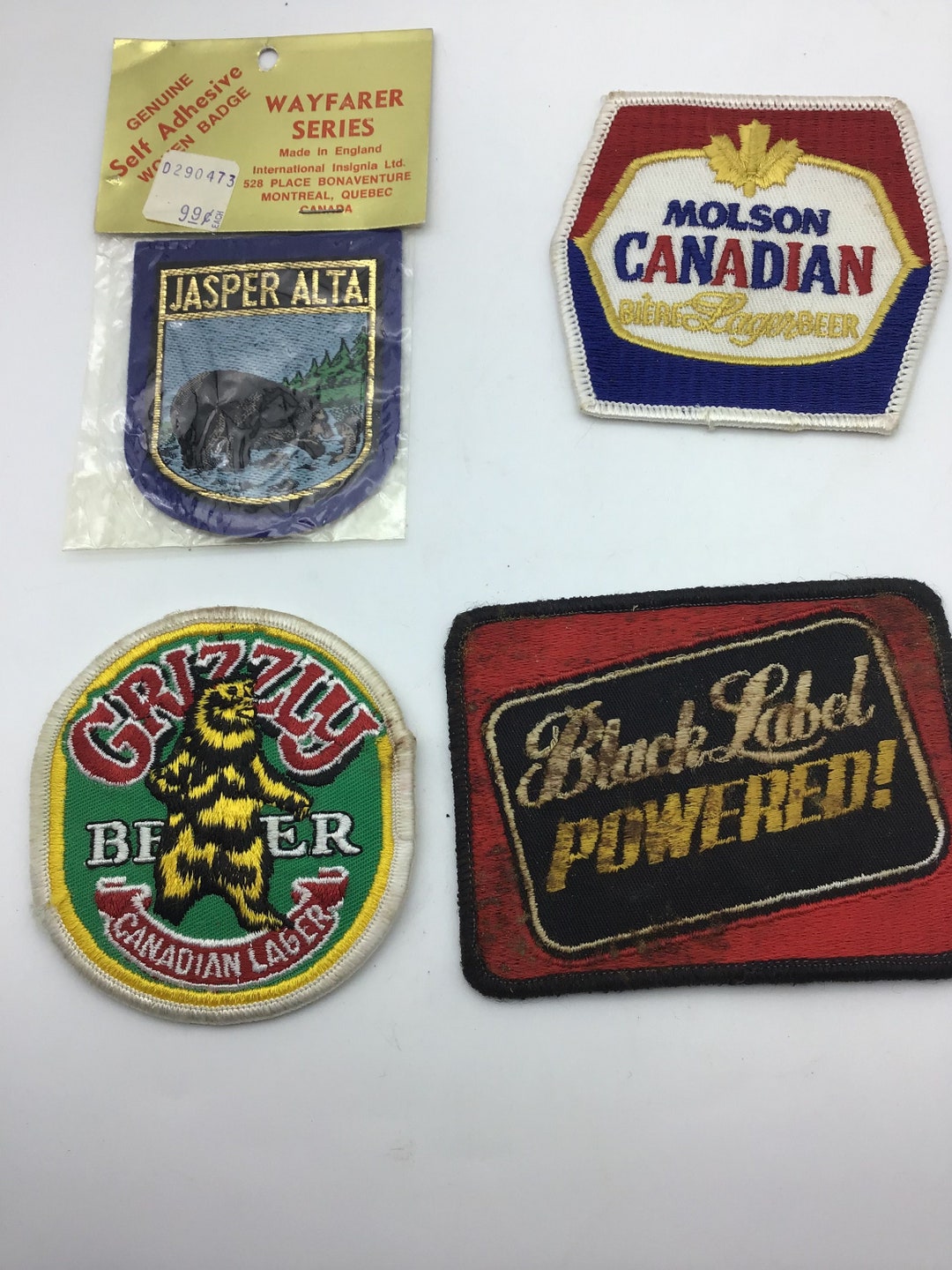 Molson Canadian Beer Patch,grizzly Beer Canadian Lager,black Label ...