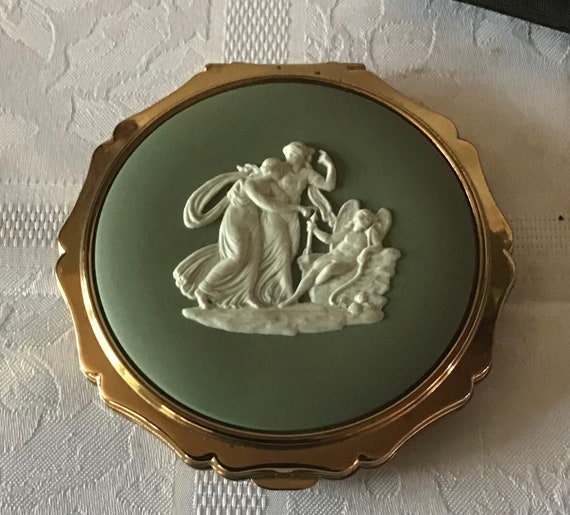 Vintage Stratton Wedgewood Powder Compact,Queens Conv… - Gem