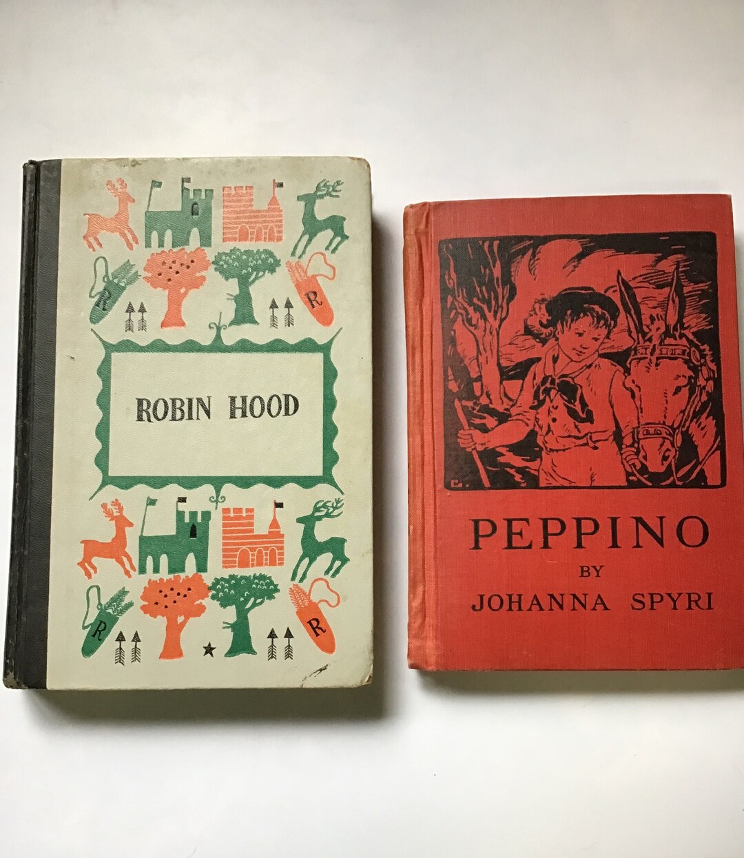 Vintage Children’s Books,robin Hood,peppino by Johanna Spyri - Etsy