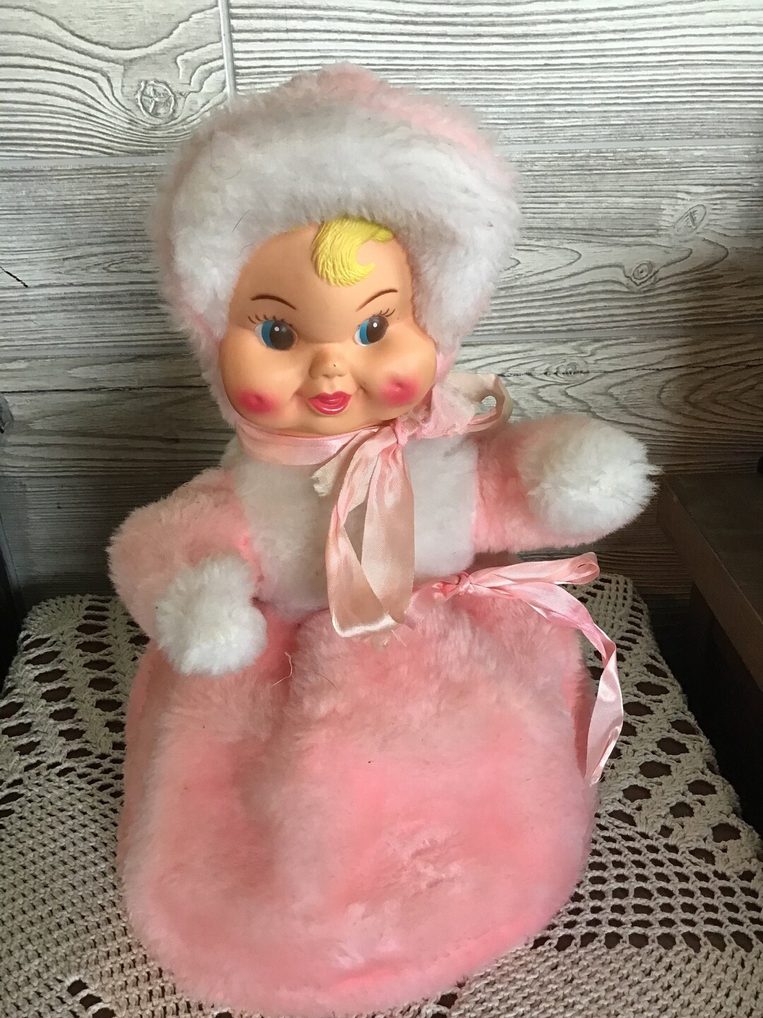 Vintage Childs Pyjama Doll, Rubber Face Doll, PJ Holder, 1960s Kitsch ...