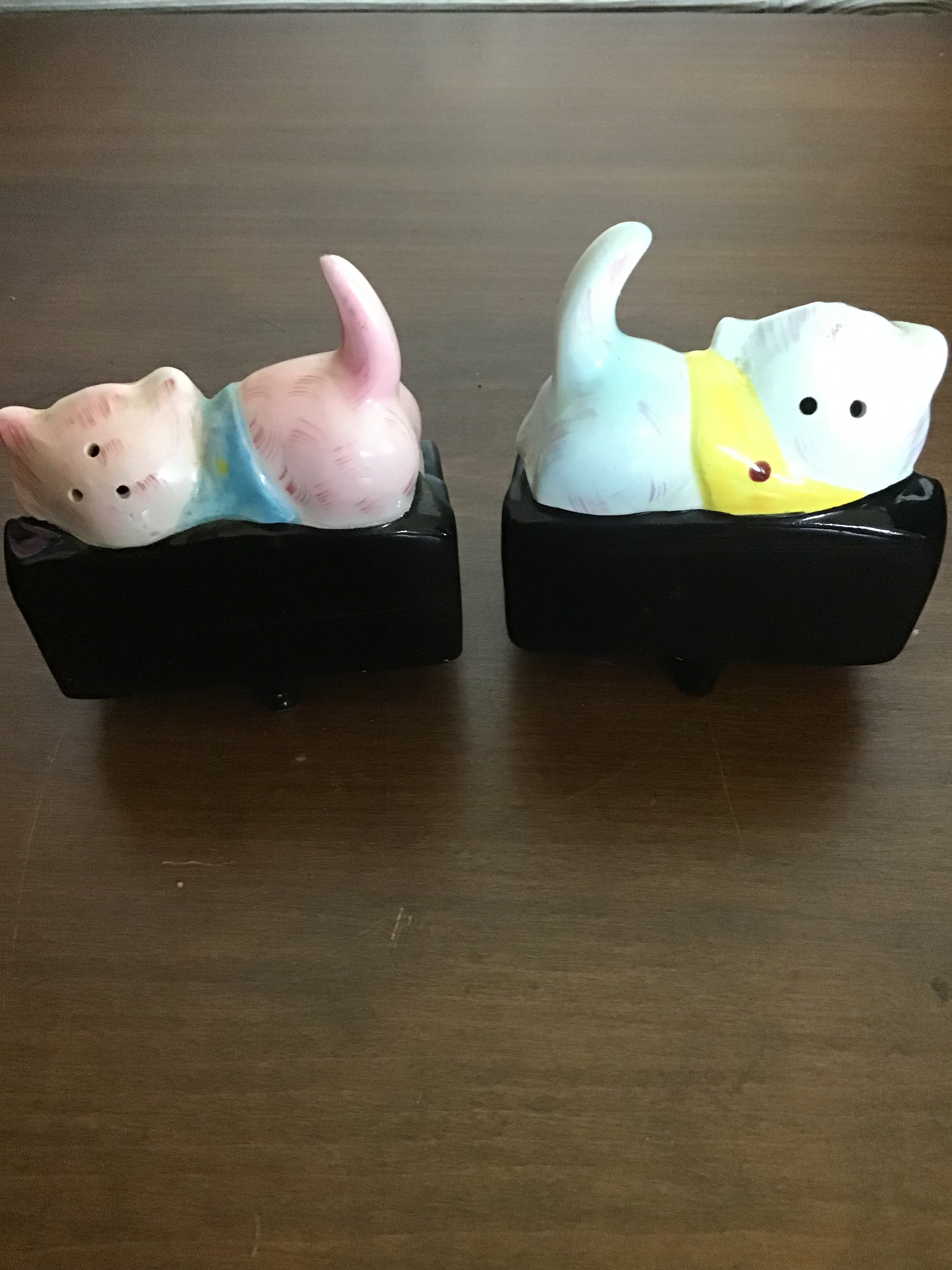 Lefton Cats Sitting on Piano Salt and Pepper - Etsy Canada