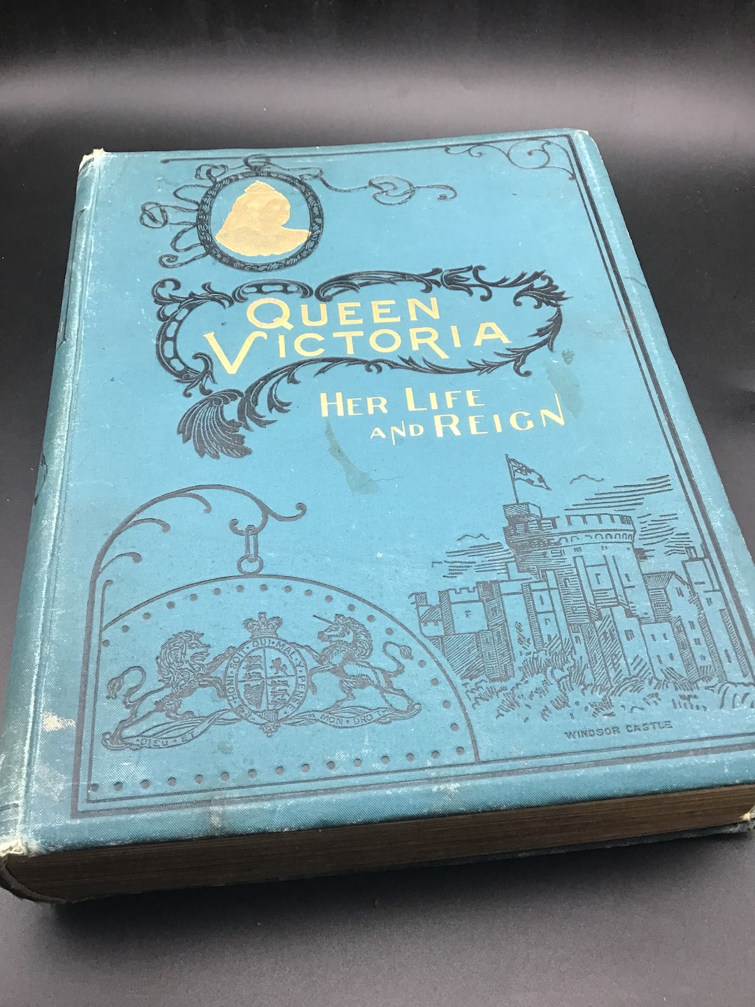 Queen Victoria Her Life and Regin, Large Antique Hardcover Royal Book ...