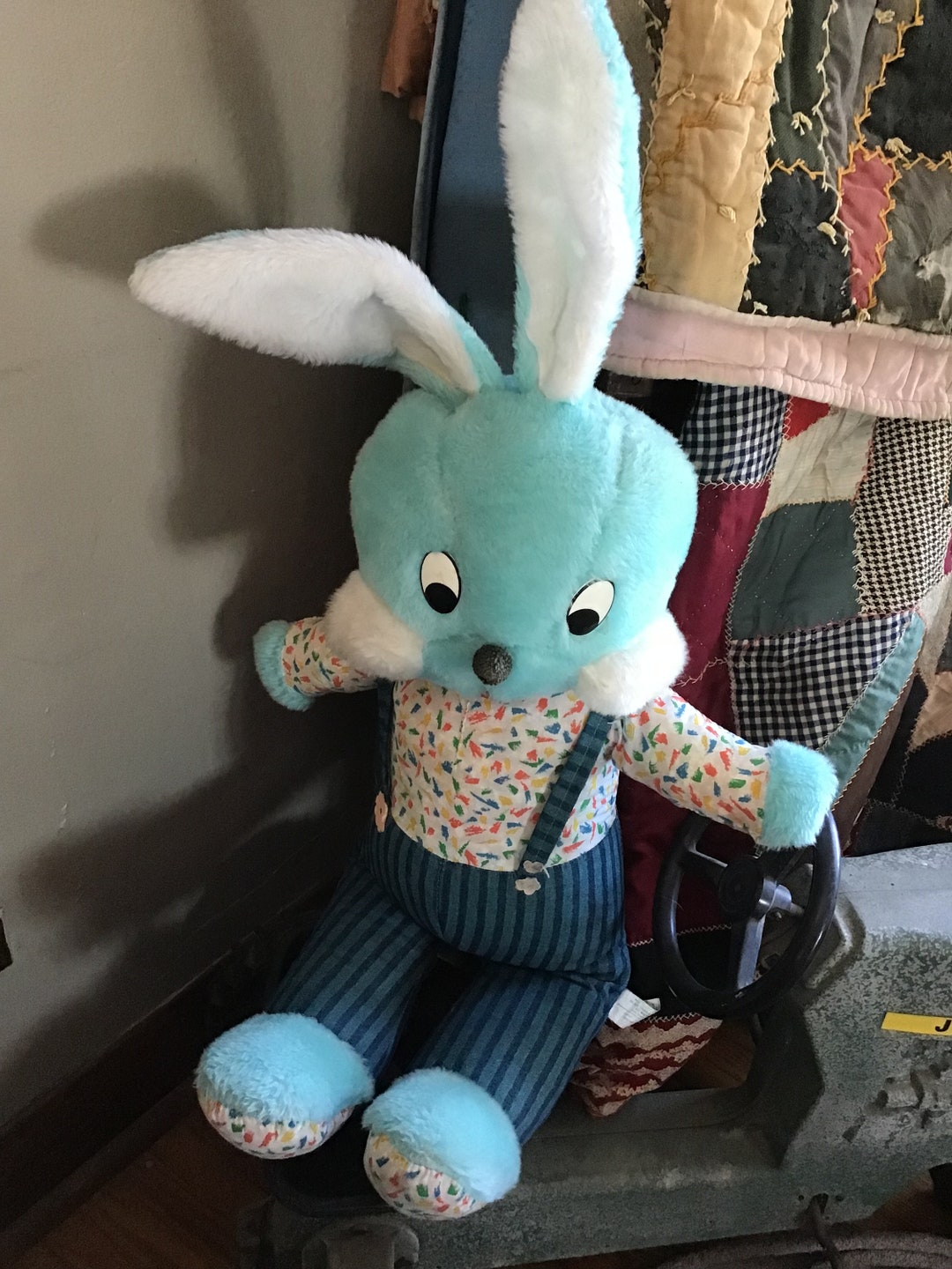 Vintage Stuffed Easter Bunny,best Made Toys,circa 1970s, Stuffed Rabbit ...