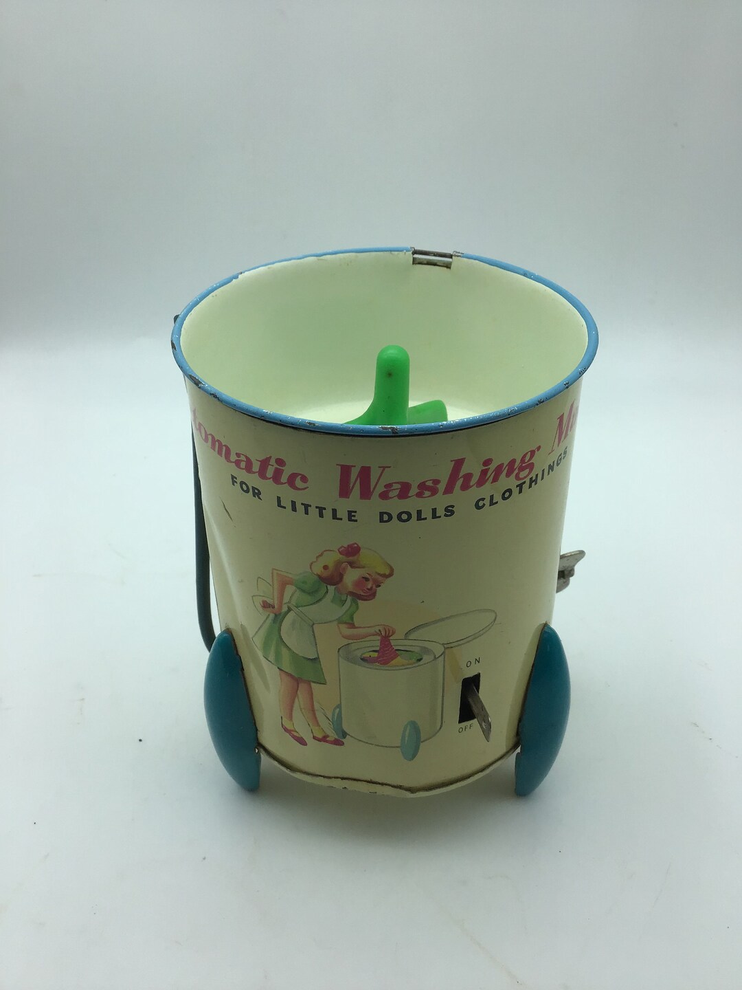 Vintage Toy Tin Washing Machine, Automatic Washing Machine,made in ...