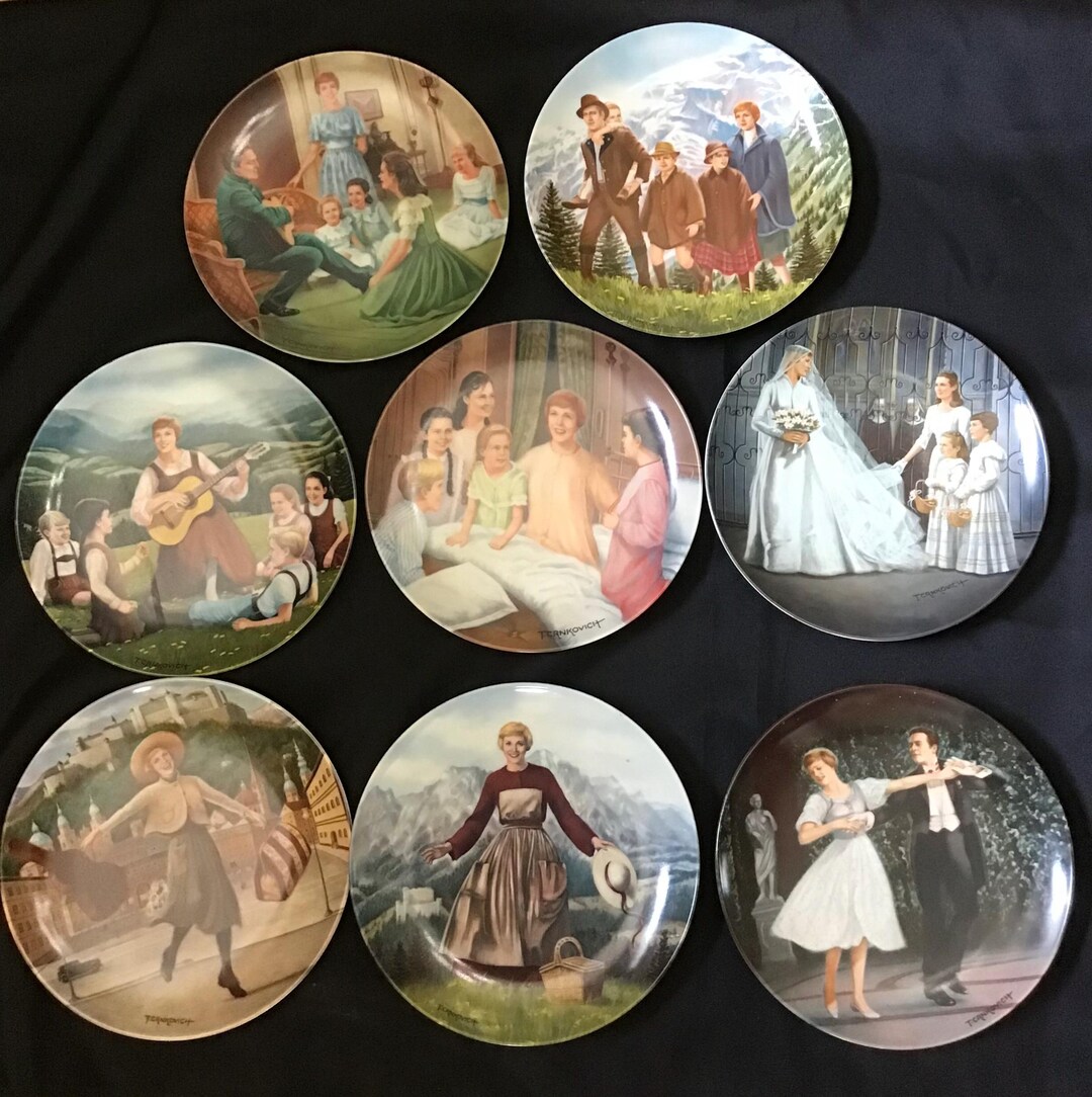 Vintage Collectible “the Sound of Music” Plates,edwin Knowles ...