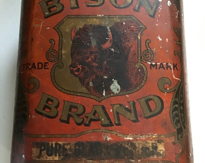 Bison Brands Antique Tin, Collector Tin, Macdonald Mgf.co. - Etsy