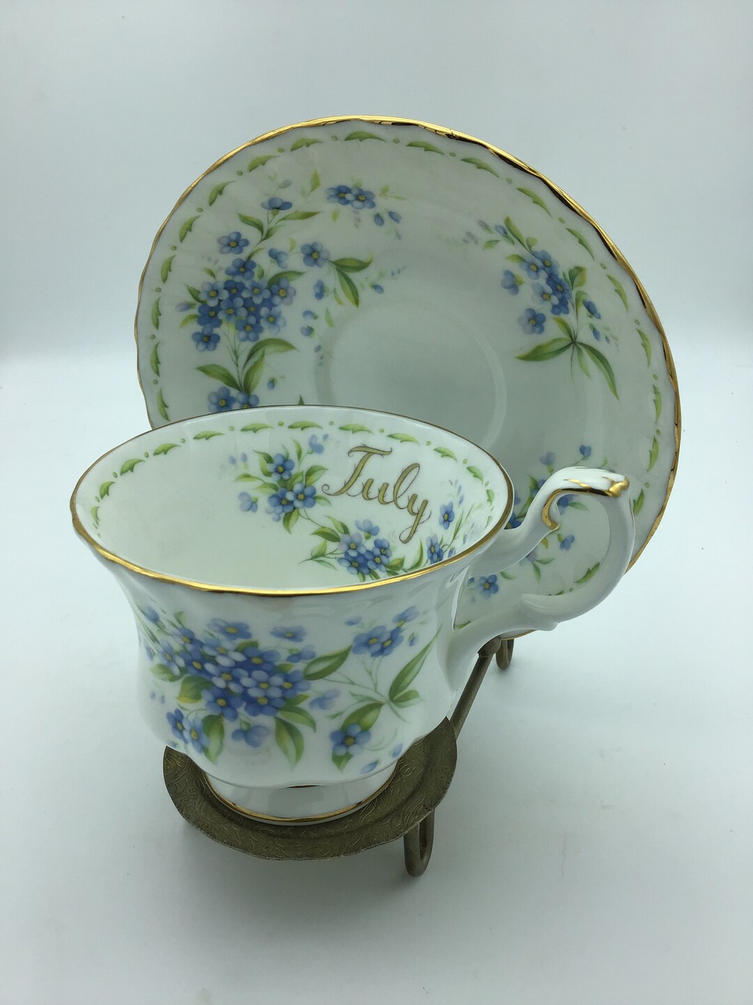 Royal Albert Flower of the Month Tea Cup & - Etsy
