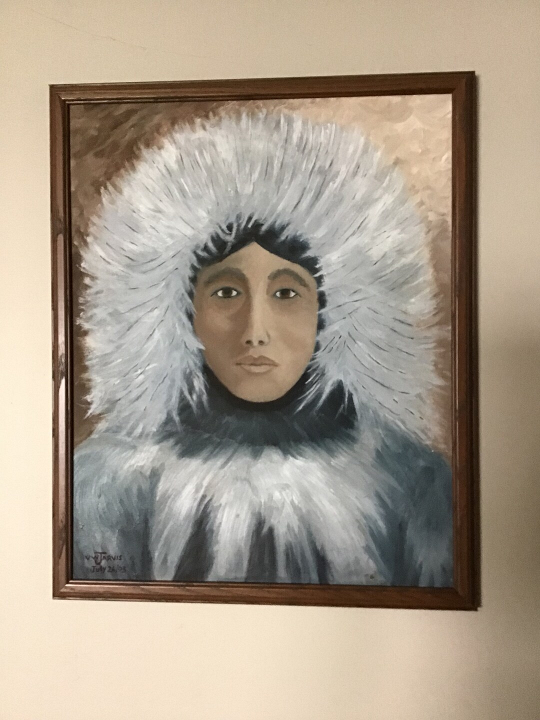 Vintage Inuit Oil Painting,inuit Art, Original Oil Painting - Etsy