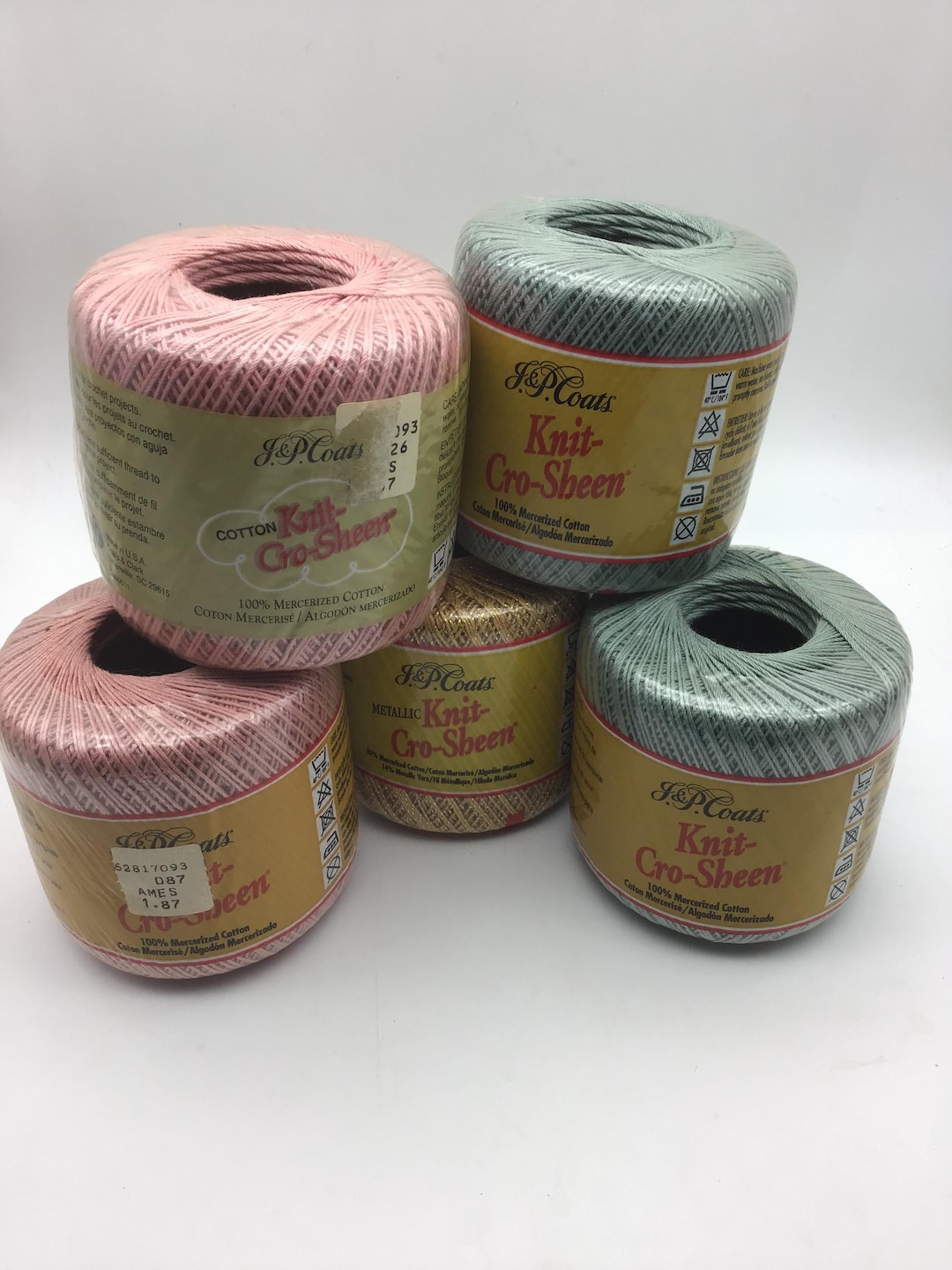 Knit-cro-sheen, J&P Coats,acrylic Fibre,knitting,crocheting,craft ...