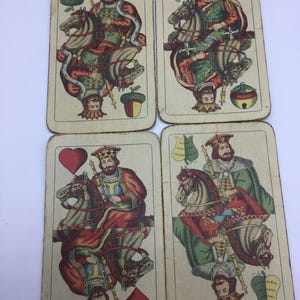 Antique Hungarian Playing Cards, Deck of 32 Playing-tarot(?)card Games ...