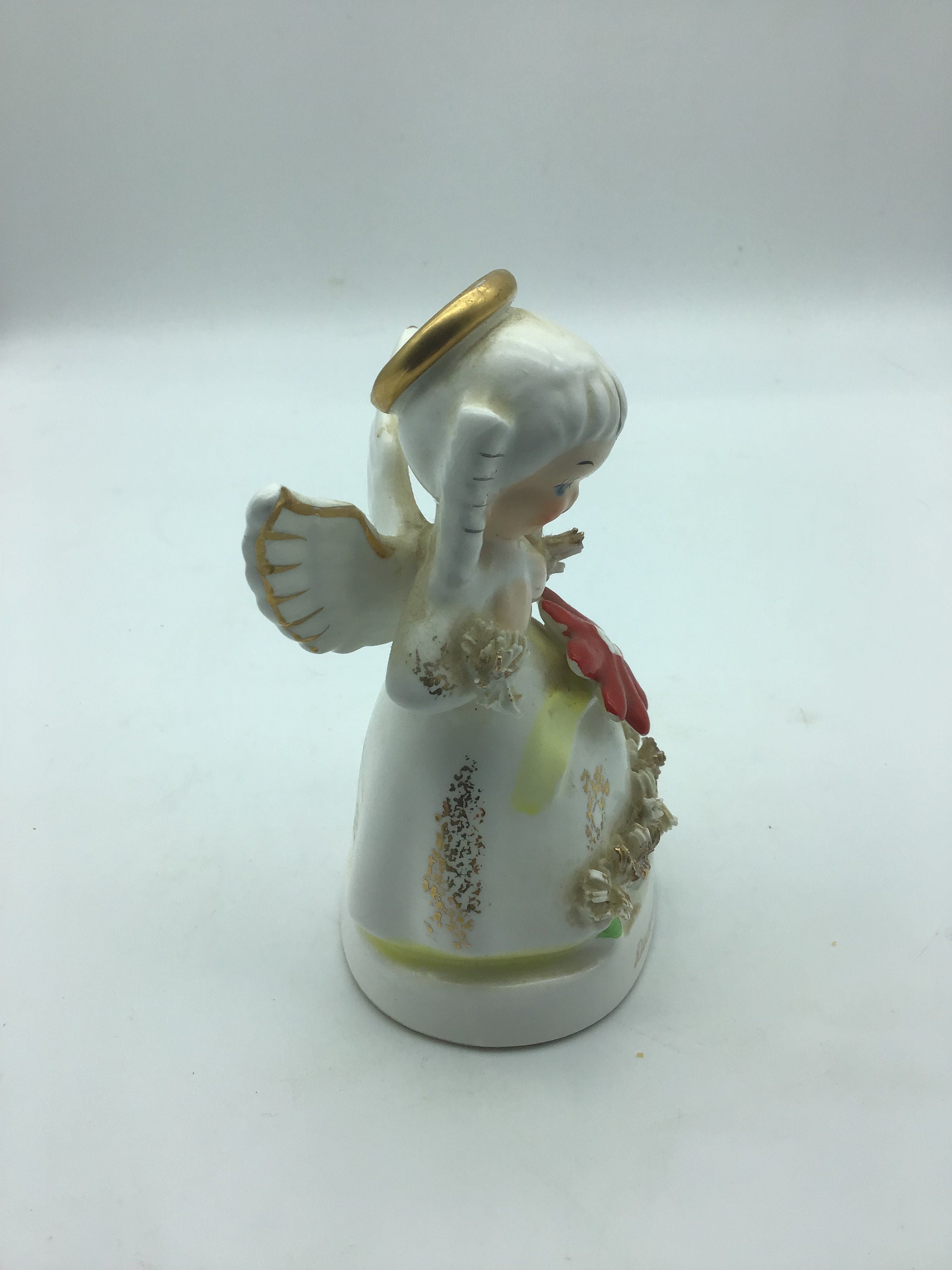 Napco December Angel, Vintage Angel Figurine, Birth Month Girl, 1372 ...