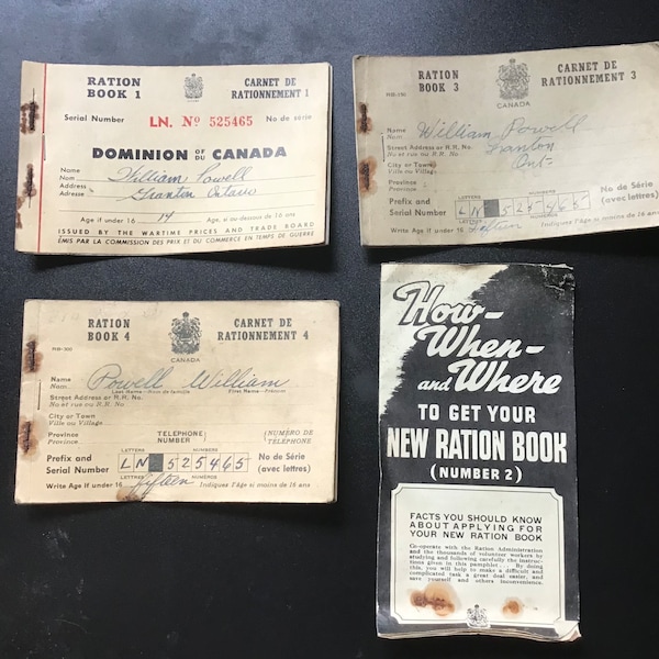 Ration Books - Etsy