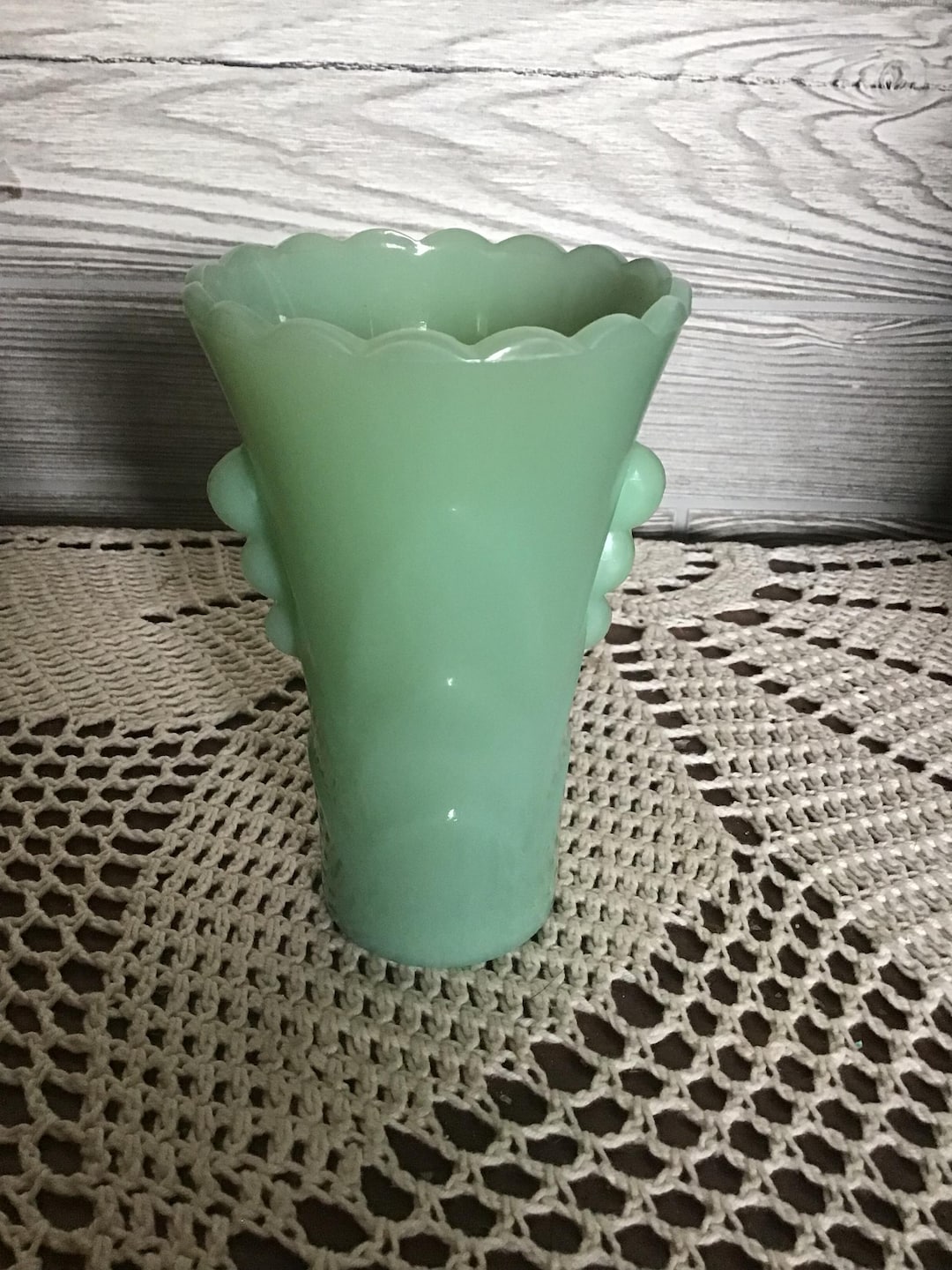 Vintage Fireking Jadeite Vase,anchor Hocking,green Glass, Jade-ite, - Etsy