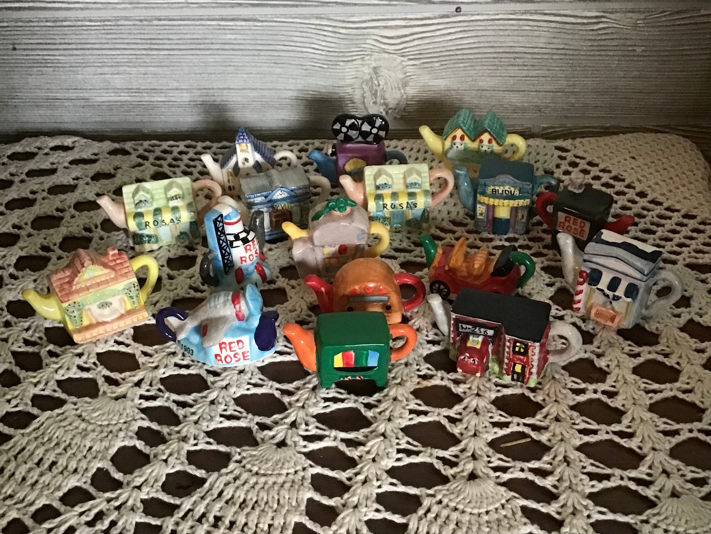 Red Rose Miniature Tea Potscarairplanespaceship Houses - Etsy