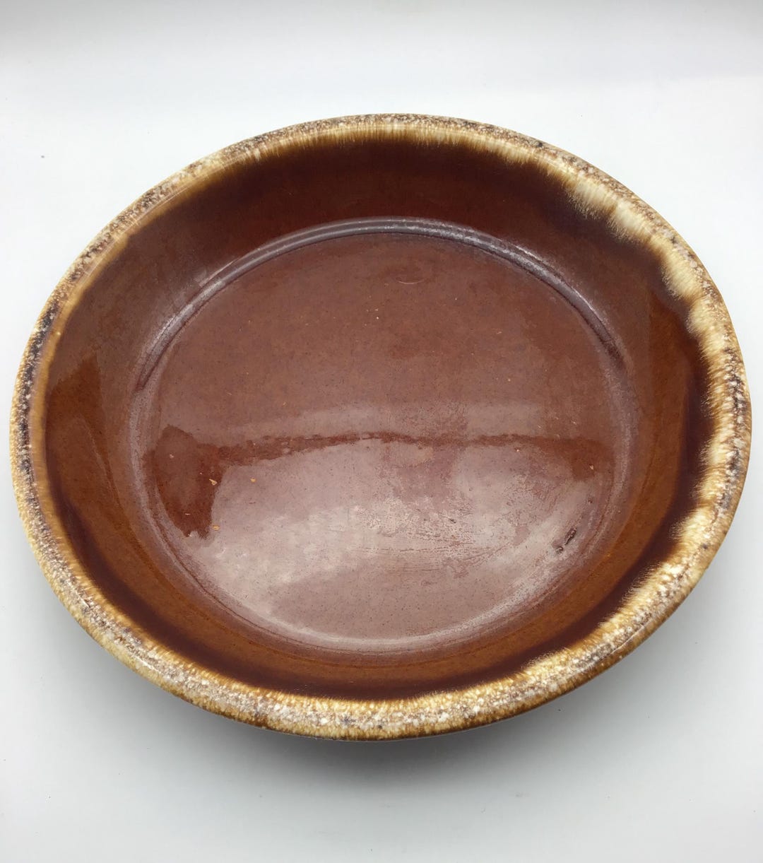 Vintage Hull Pottery, Brown Drip Pie Plate, 1950’s Kitchenware, Cottage ...
