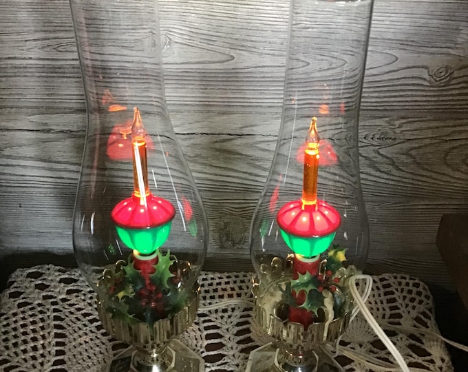 Double Christmas Bubble Light, Vintage Hurricane Bubble Lamp, Noma Yule ...