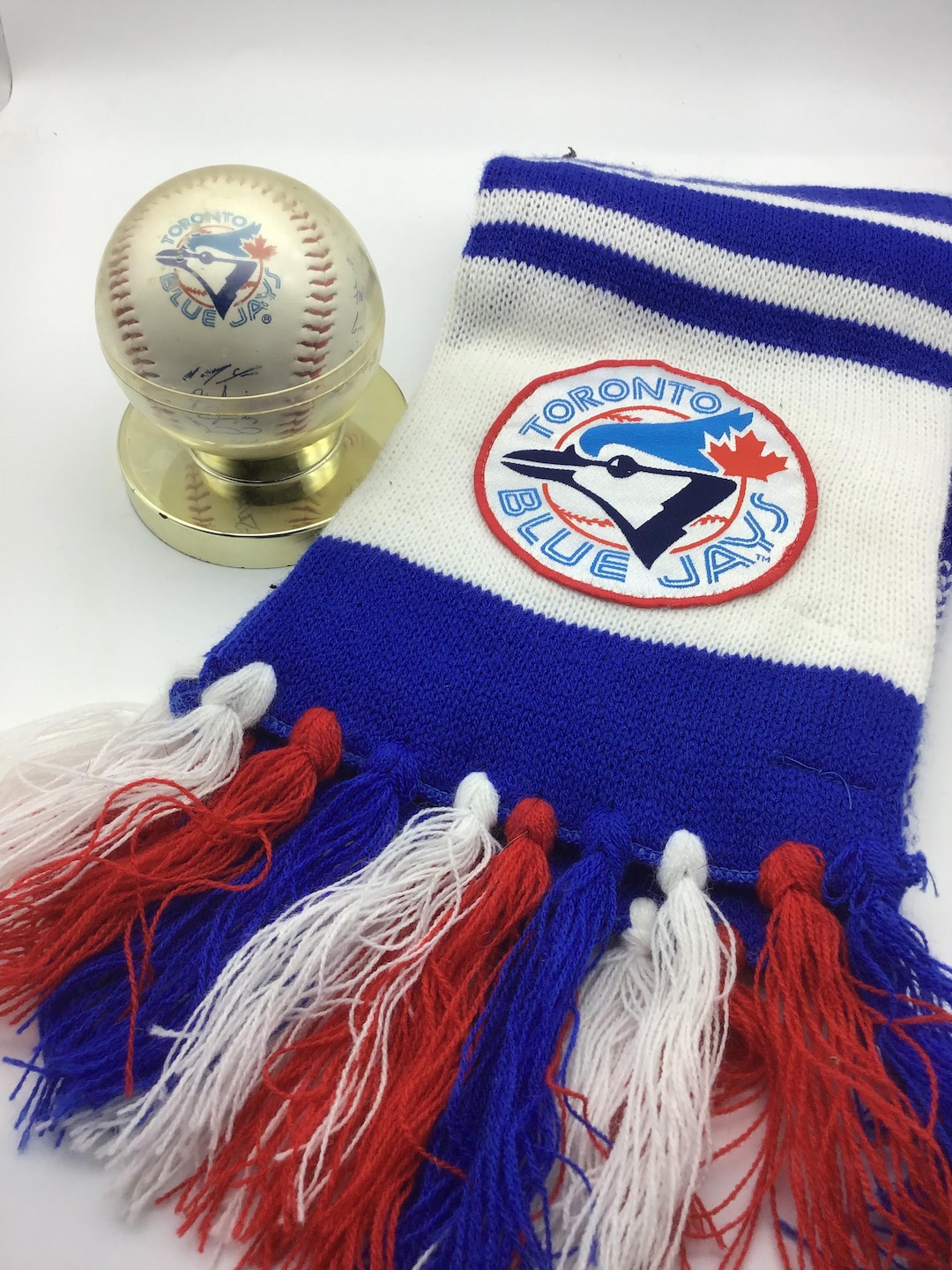 Vintage Toronto Blue Jays,blue Jay Promotional Scarf,replica Signed ...