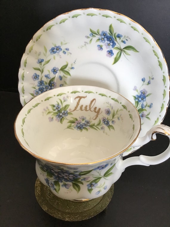 Royal Albert Flower of the Month Tea Cup & | Etsy