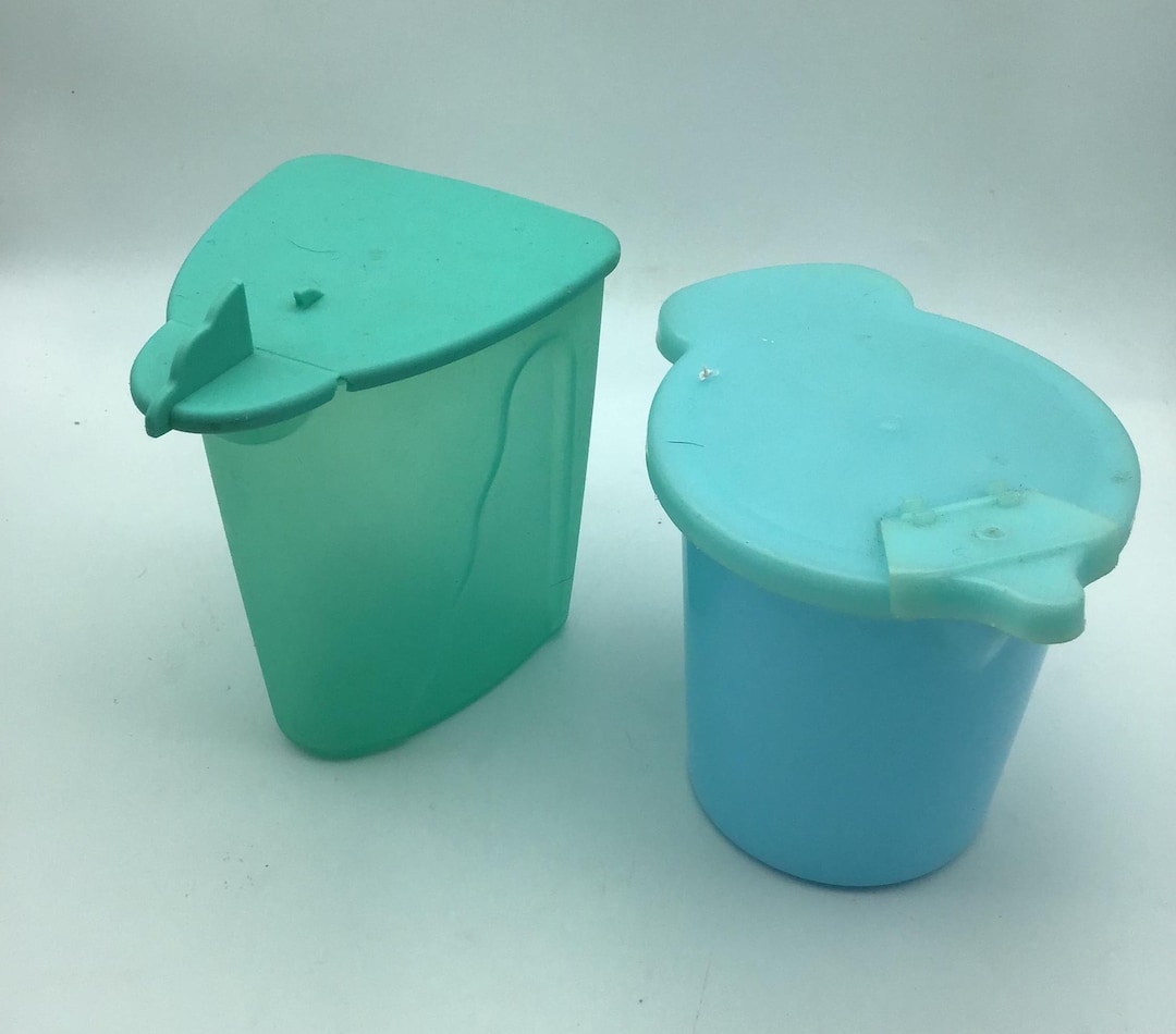 Vintage Tupperware Milk Pitchers, Creamer Dish,flip-top Lips,robin Egg ...