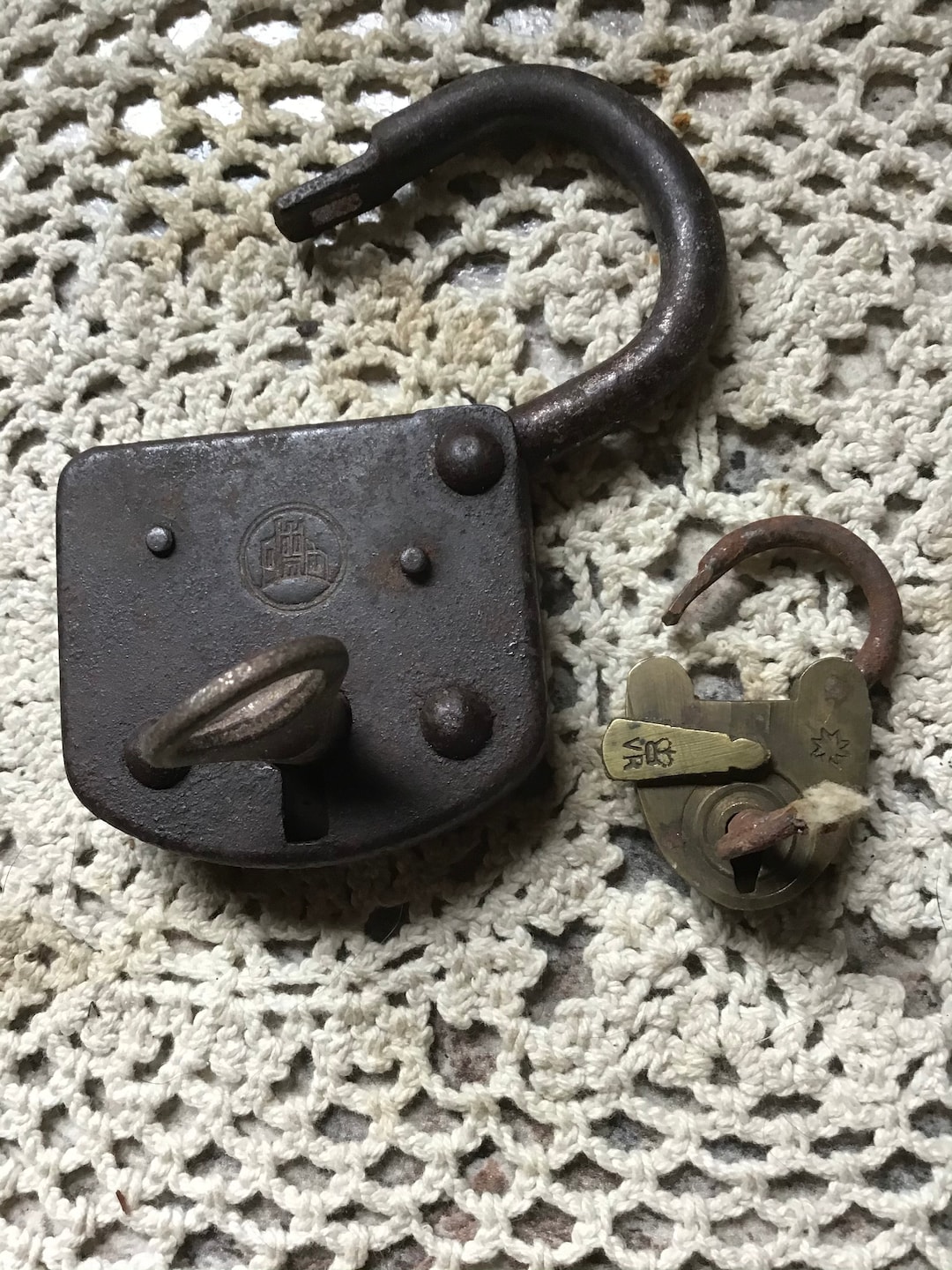 Antique Lock and Key, Padlock, Vintage Iron Working Lock, Steampunk,i ...