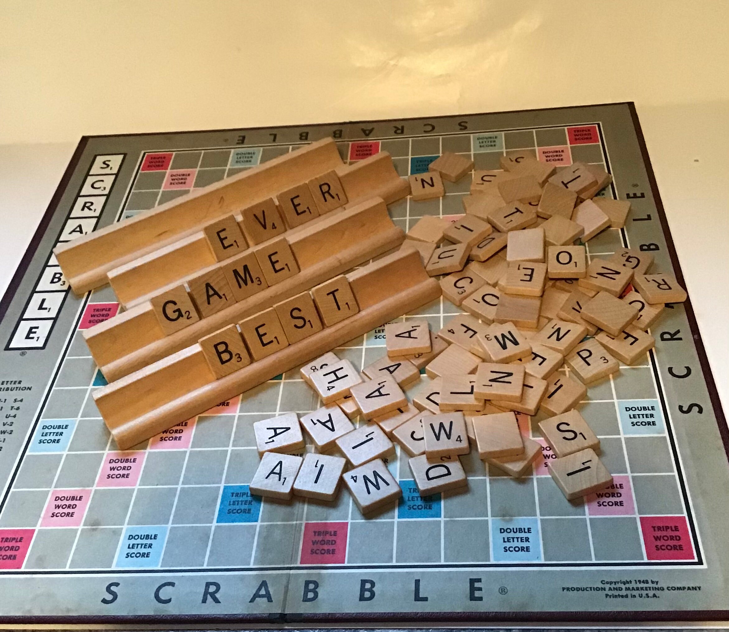 Vintage 1950s Scrabble Game, Family Fun Board Game - Etsy