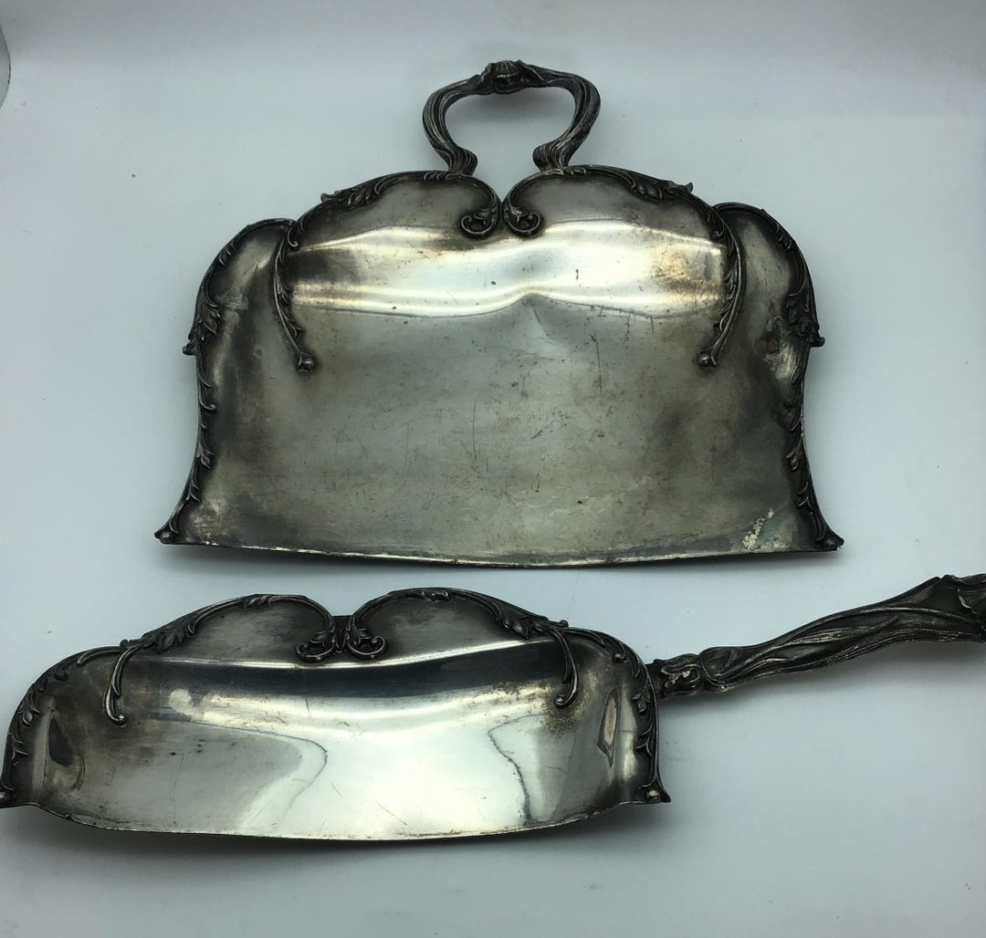 Vintage Silverplate Crumb Catcher and Shovel,forbes Silver Co. Ornate ...