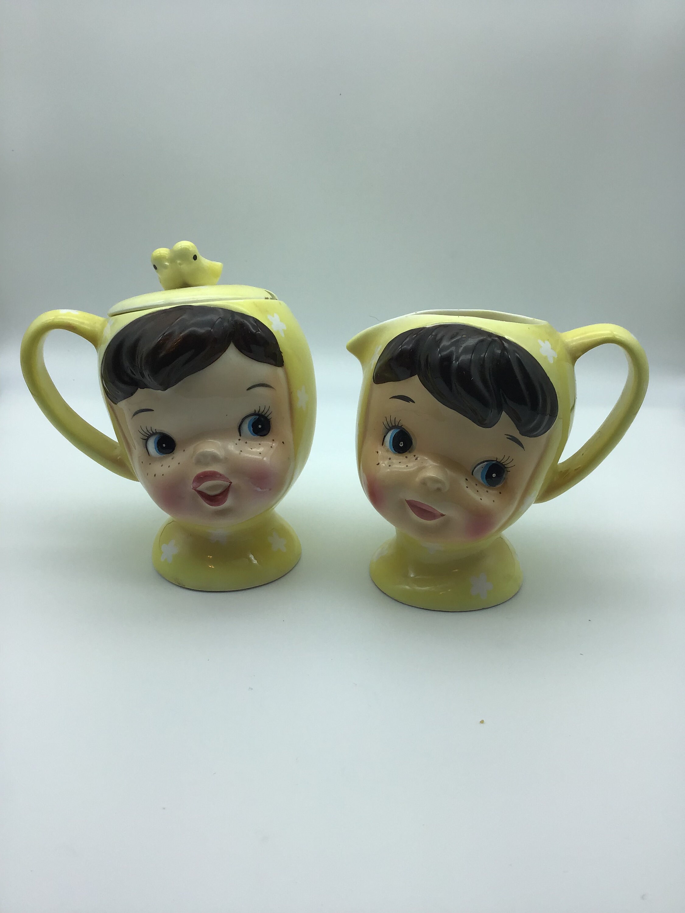 Vintage Miss Cutie Pie Cream And Sugaryellow 1950 Etsy