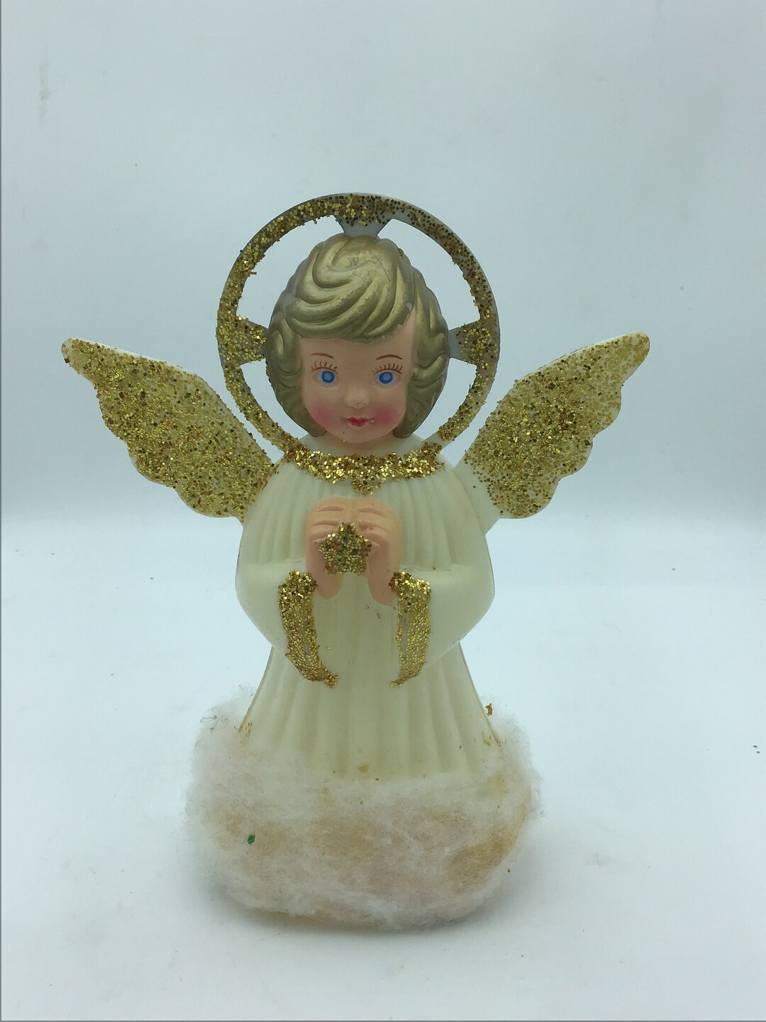 Double Glo Angel Tree Topper, Hard Plastic Christmas Angel - Etsy