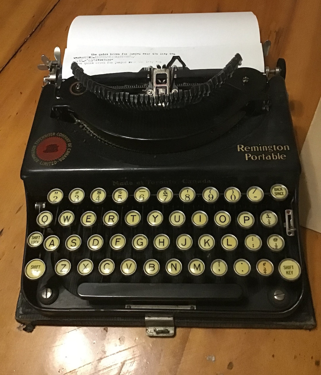 Remington Portable Typewriter, 1920s Manual Traveling Typewriter With ...