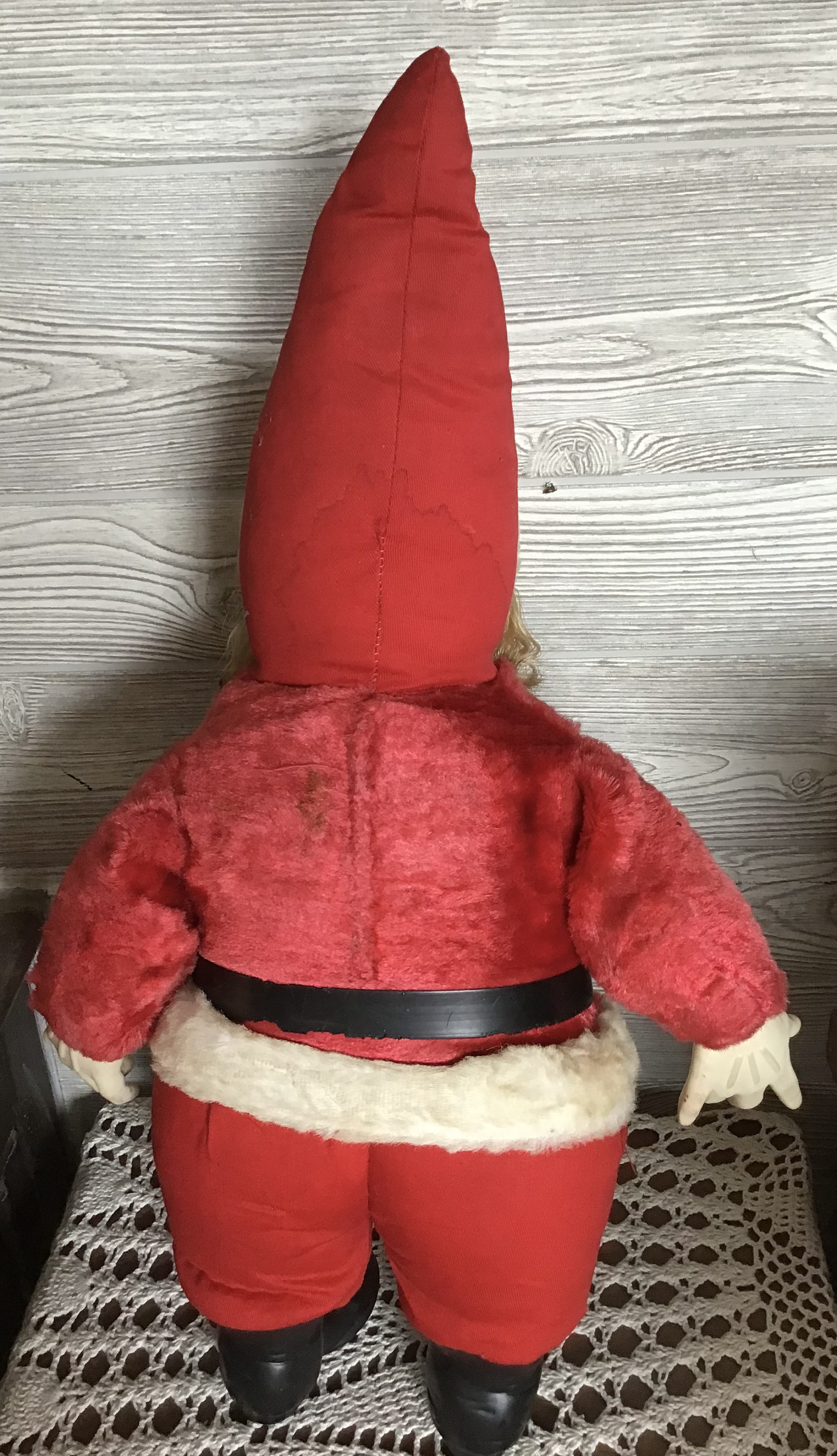 Vintage Rubber Face Santa,1960s Stuffed Santa Doll,rubber Hands 25 ...