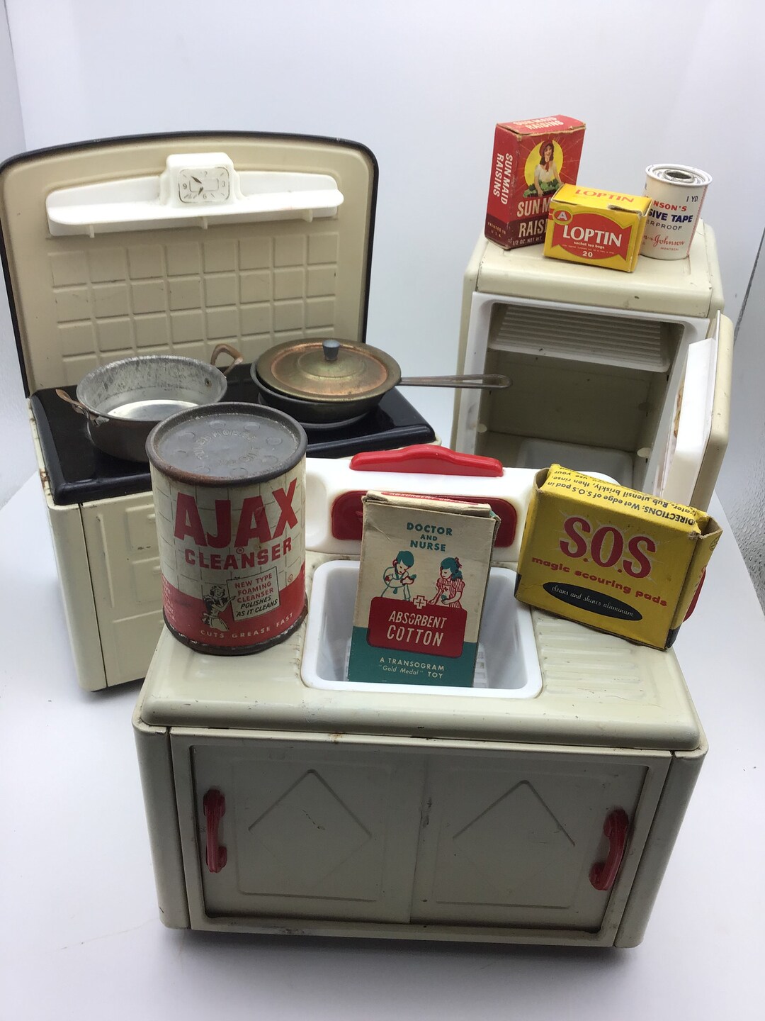 Vintage German Tin Kitchen,mfz 1950’s Appliances,tin Stove,tin Sink ...