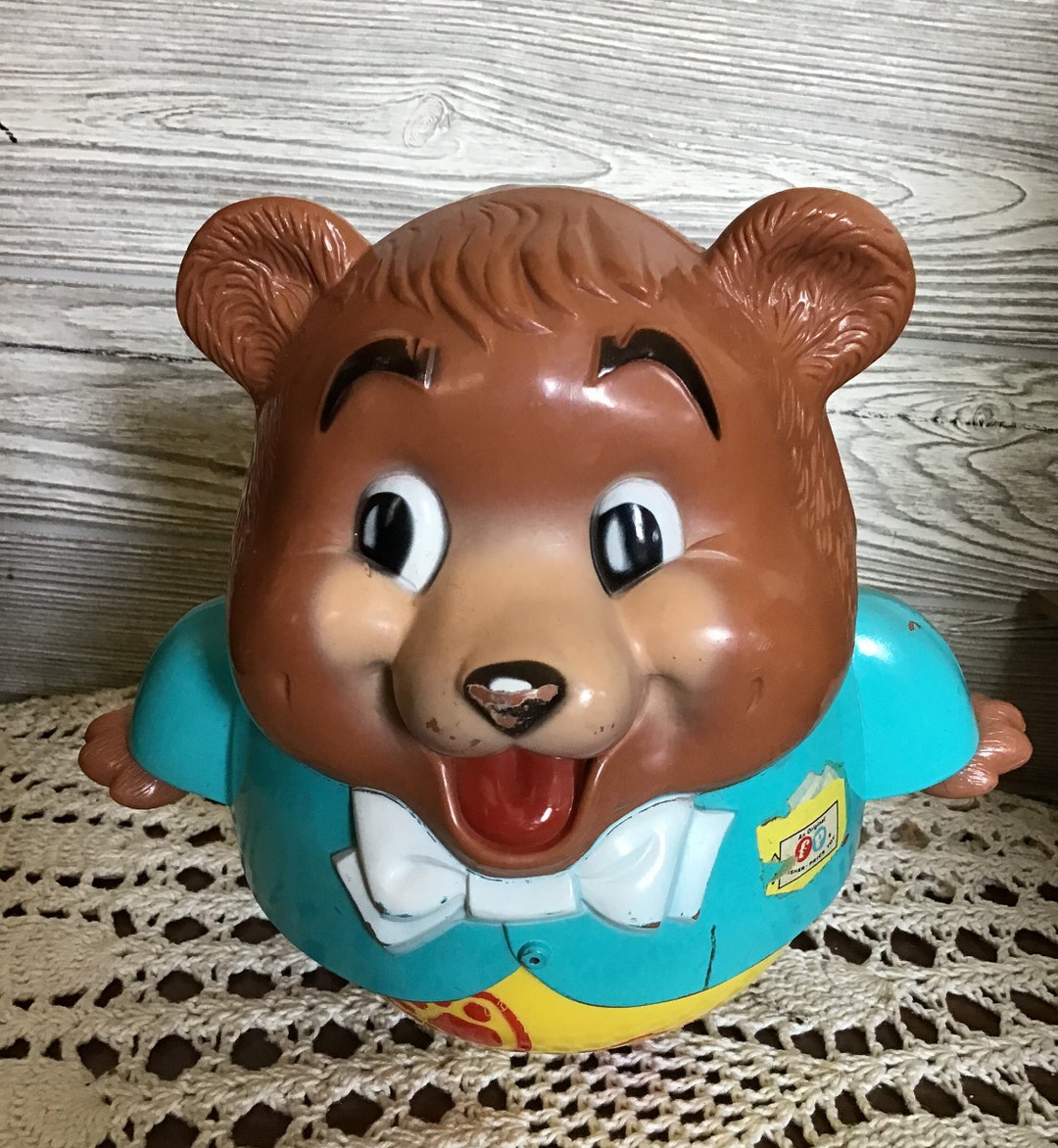 Vintage Fisher Price Chubby Cub, 1969 Rolly Polly Toy, Childhood ...