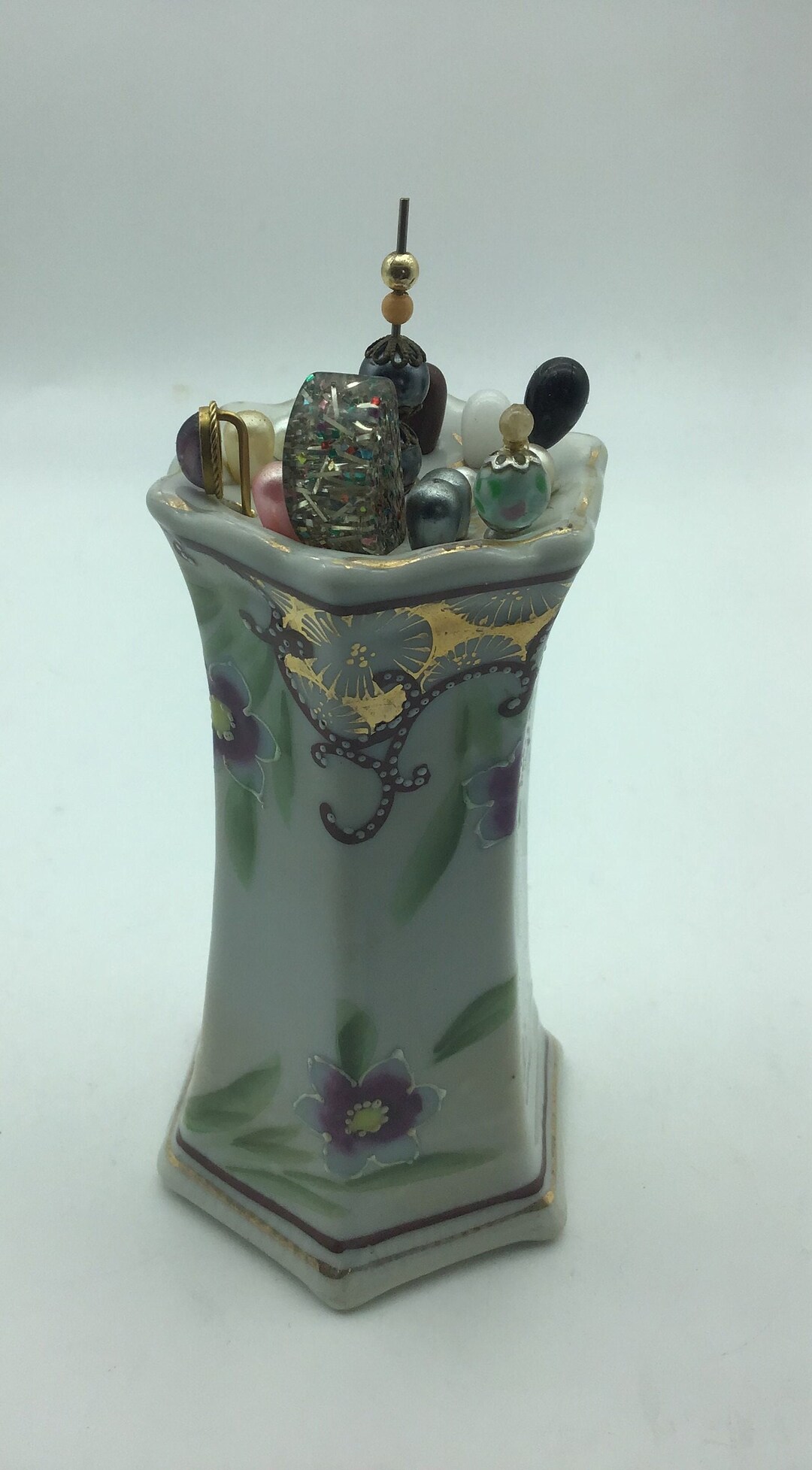 Antique Hat Pin Holders,porcelain Hatpin Holder, Hat Pins,made in Japan ...