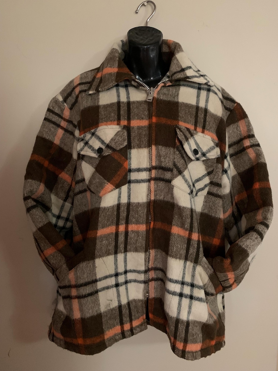 Vintage Stagway Plaid Jacket With Lining. Men’s/womens 1970’s Wool ...