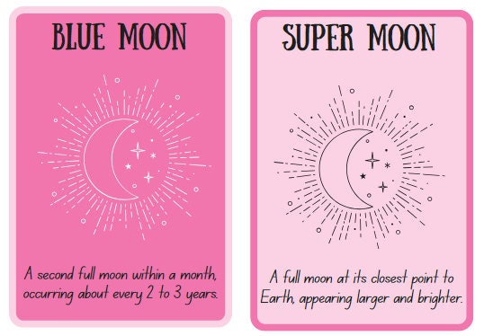 Full Moon Flash Cards: Learn the Names and Meanings Behind Each Moon ...